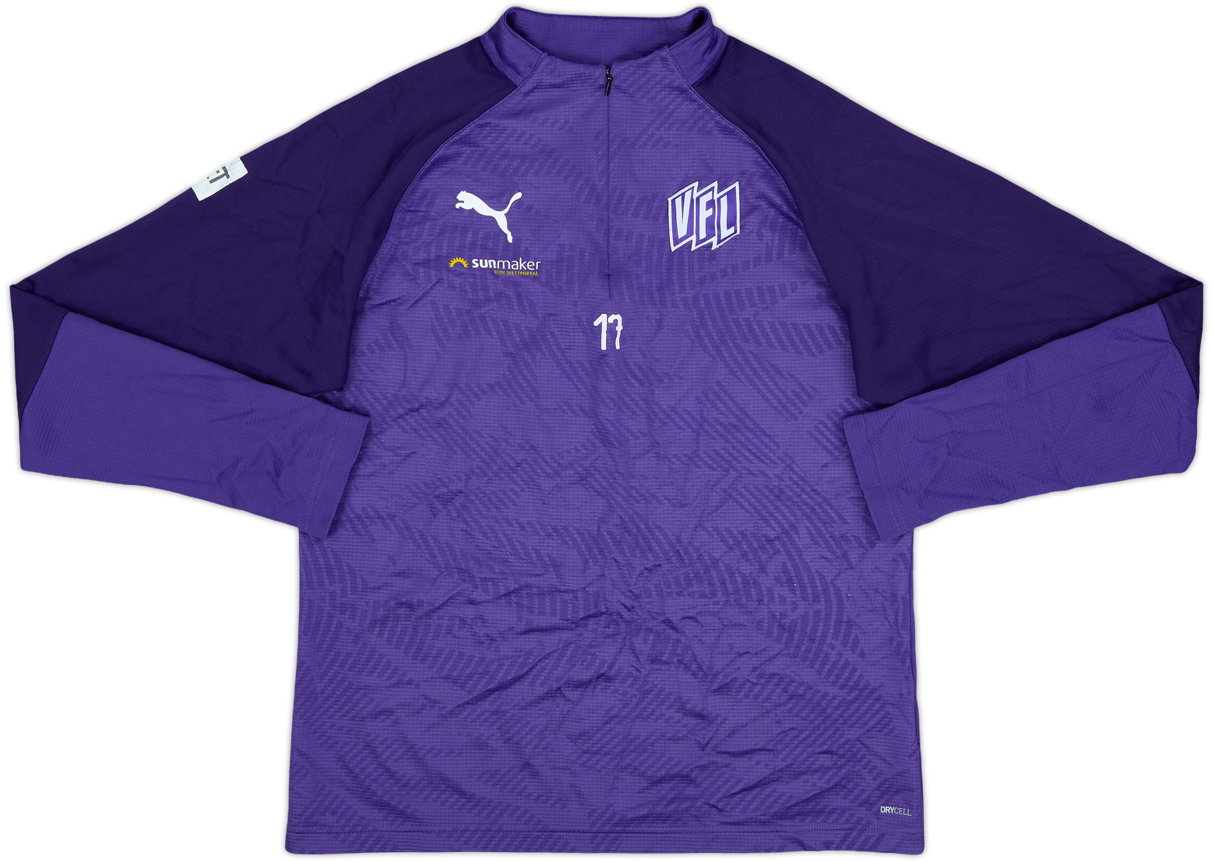 2018-19 VFL Osnabruck Player Issue Puma 1/4 Zip Drill Top #17 - 7/10 - (M)