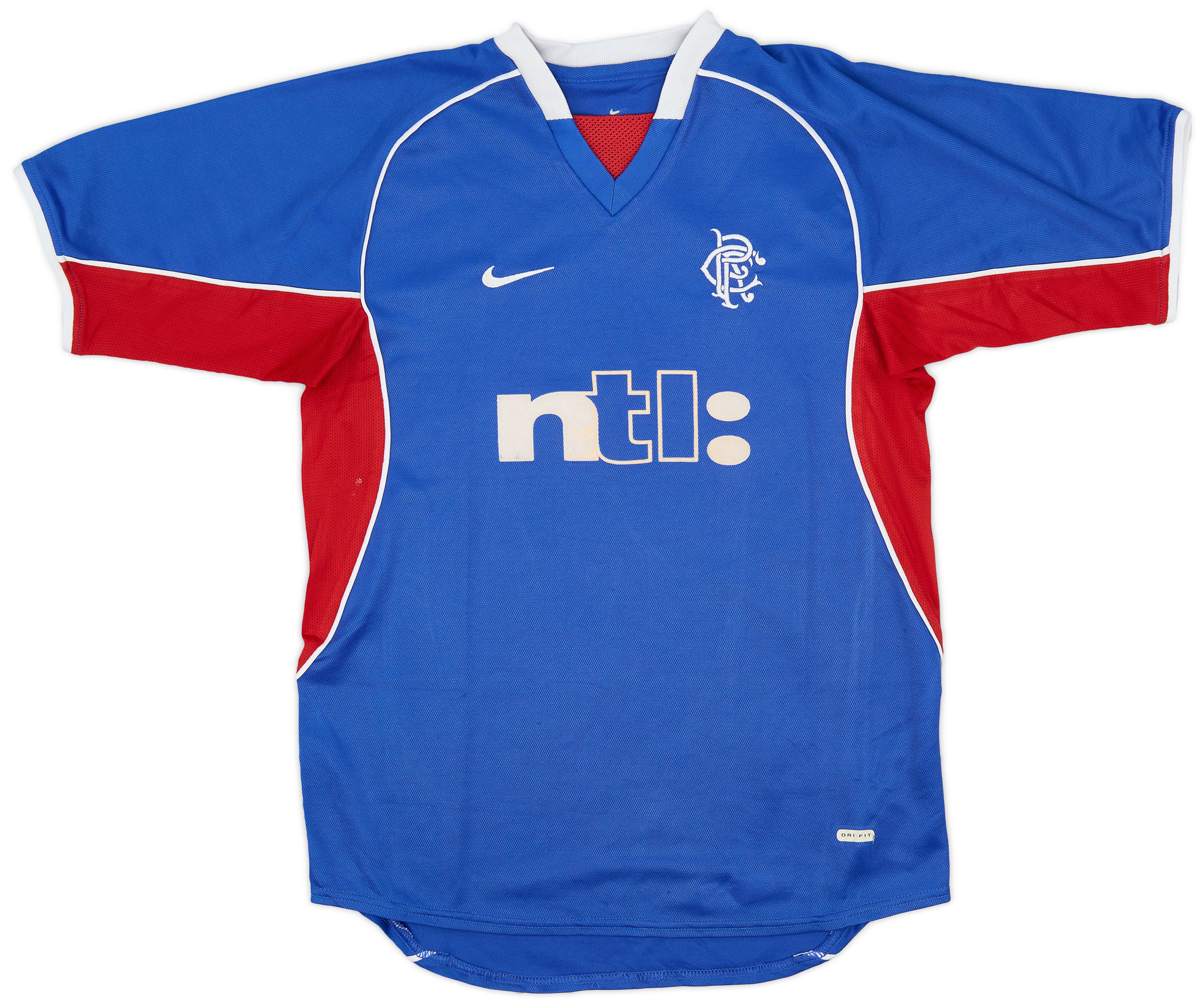 2001-02 Rangers Home Shirt - 6/10 - (XL.Boys)
