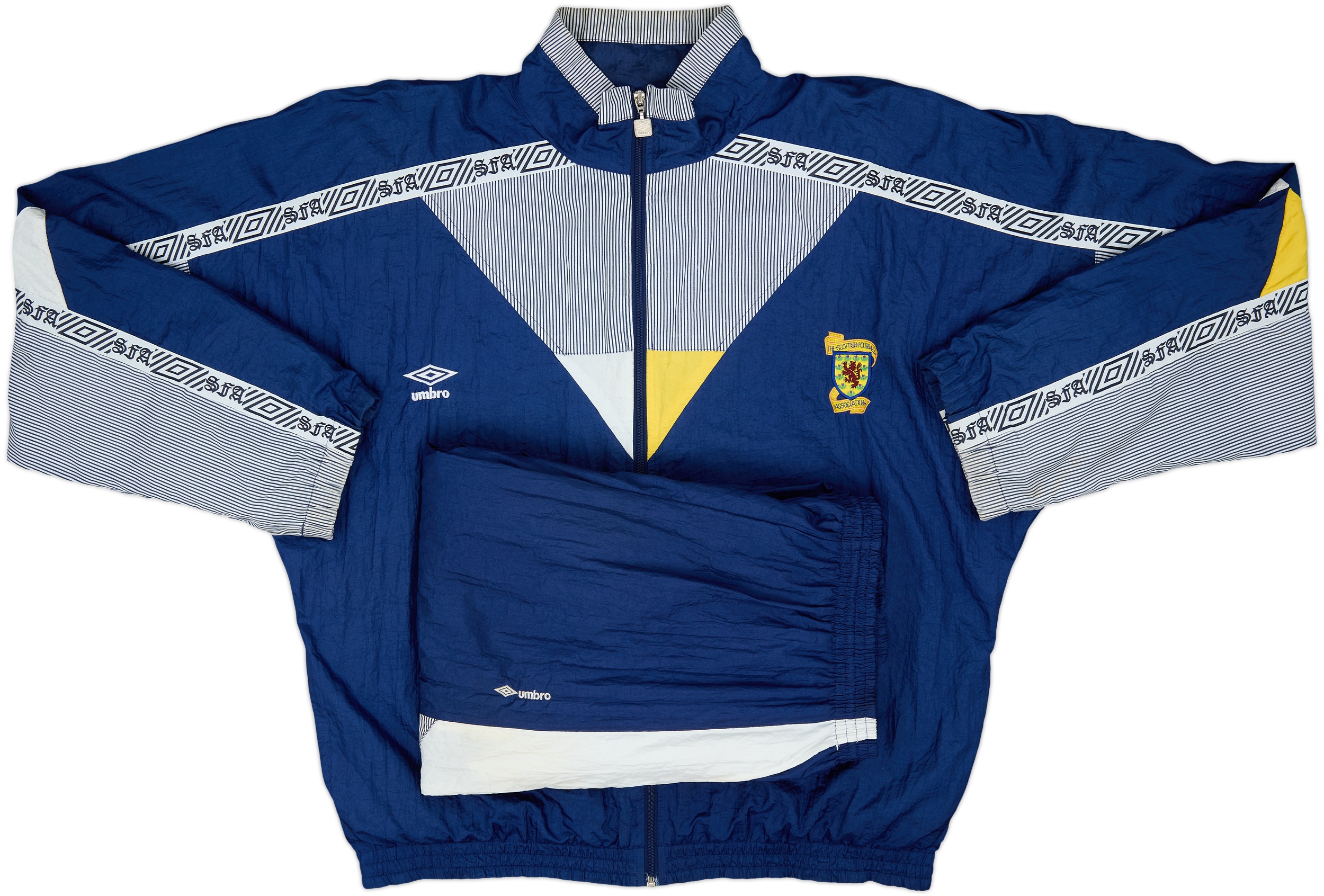 1990-92 Scotland Umbro Tracksuit - 8/10 - (XL)
