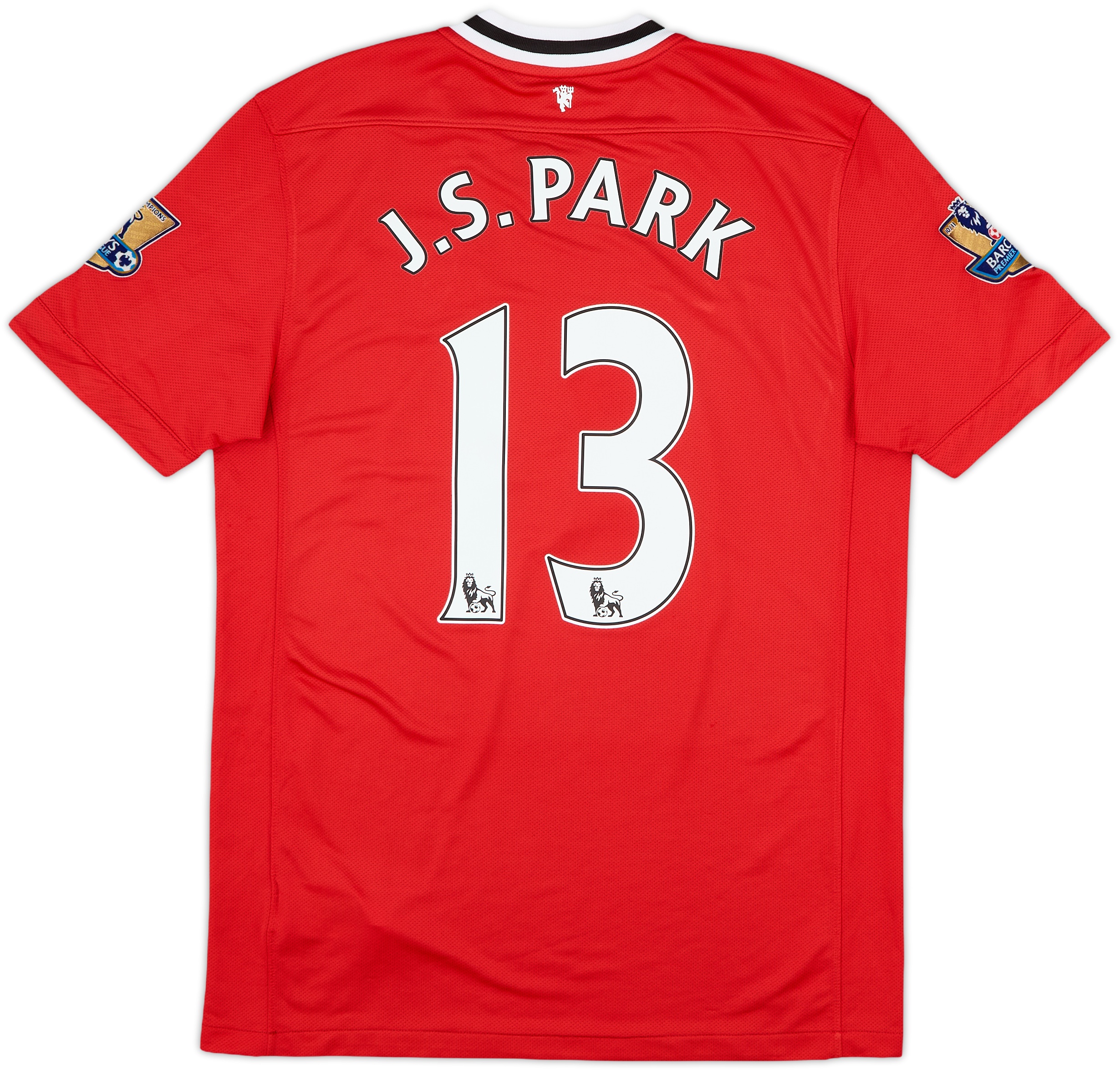 2011-12 Manchester United Home Shirt J.S.Park #13 - 9/10 - (M)