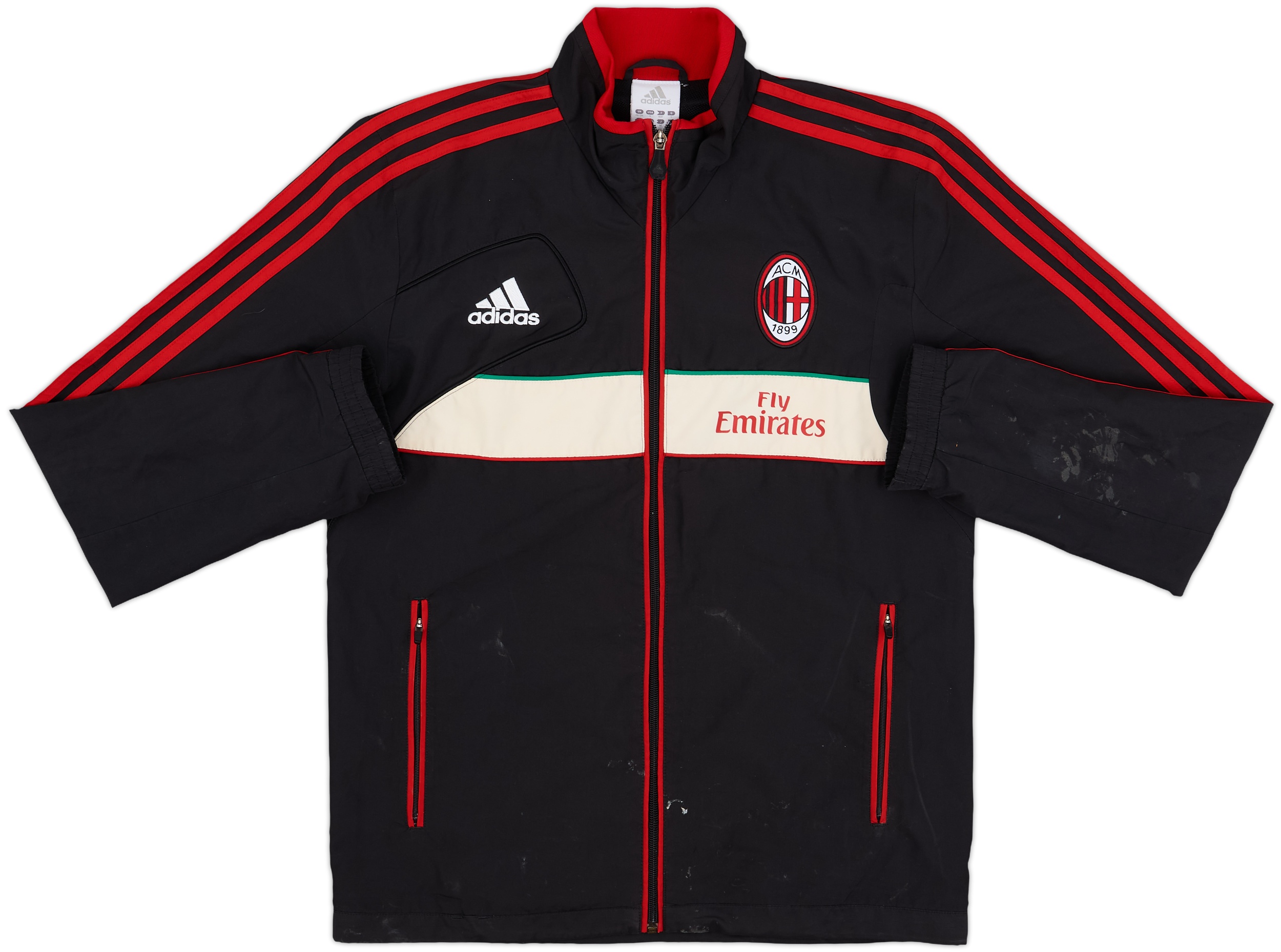2012-13 AC Milan adidas Track Jacket - 5/10 - (S)