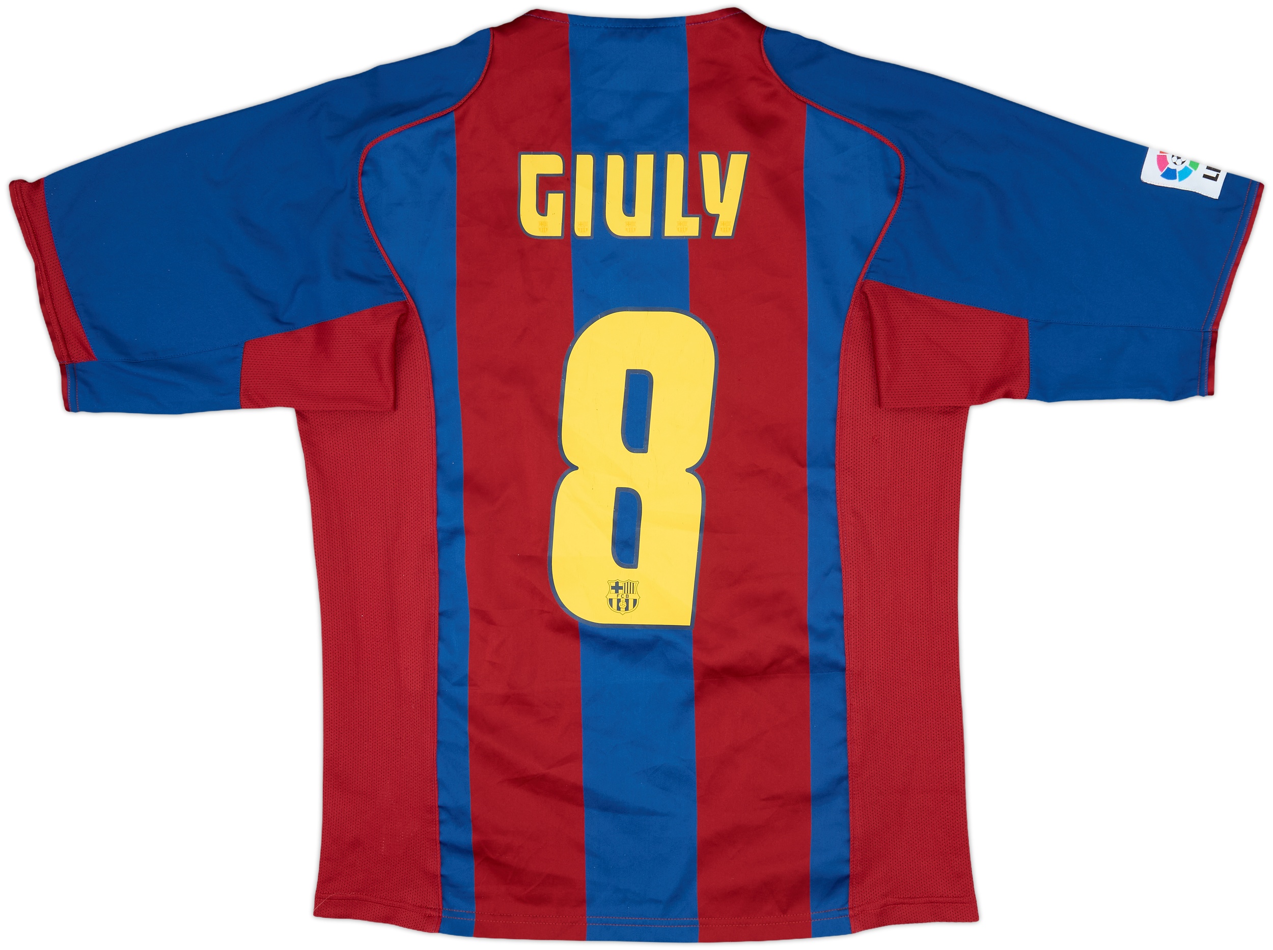 2004-05 Barcelona Home Shirt Giuly #8 - 7/10 - (S)