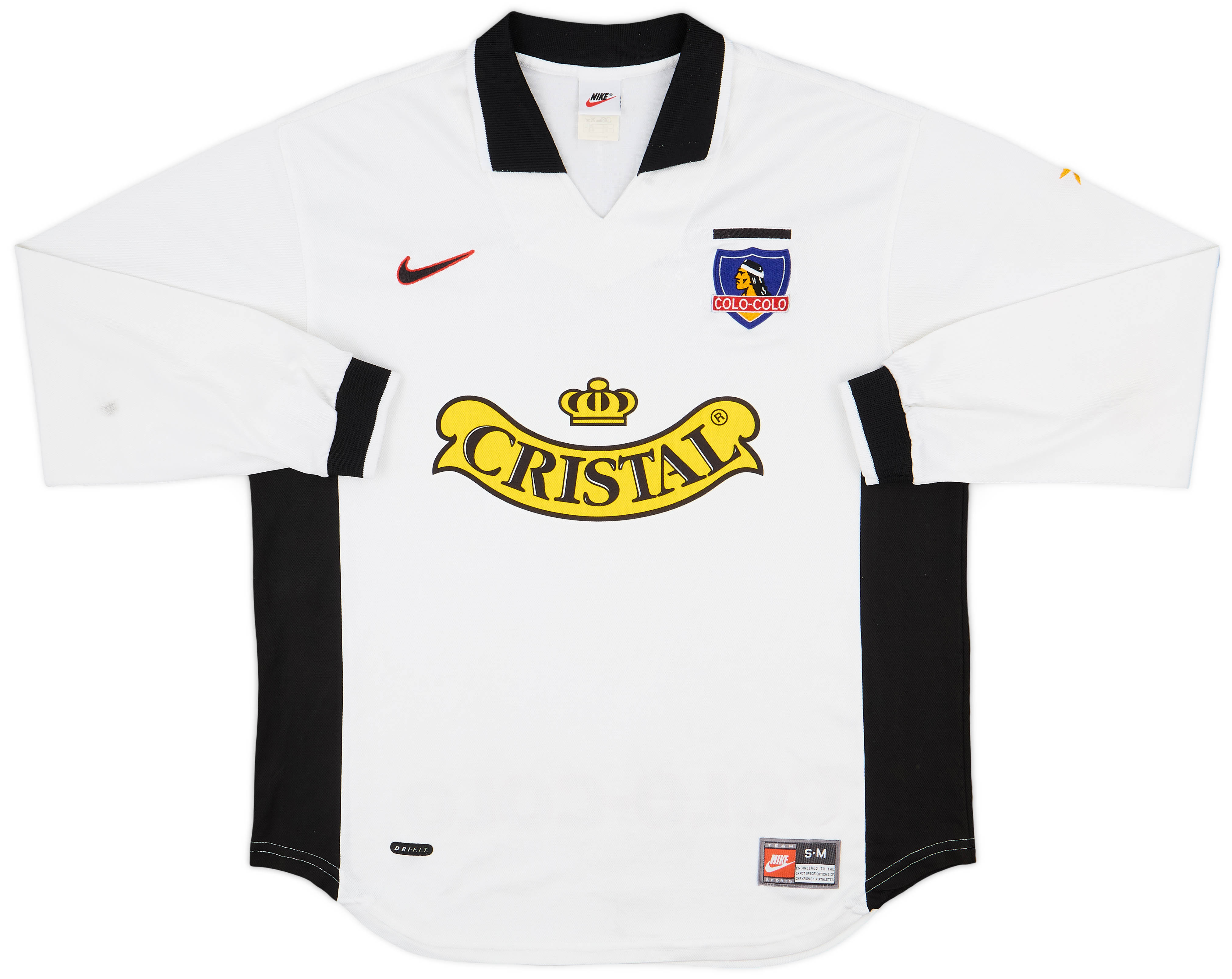 1998-99 Colo Colo Home L/S Shirt - 8/10 - (S/M)
