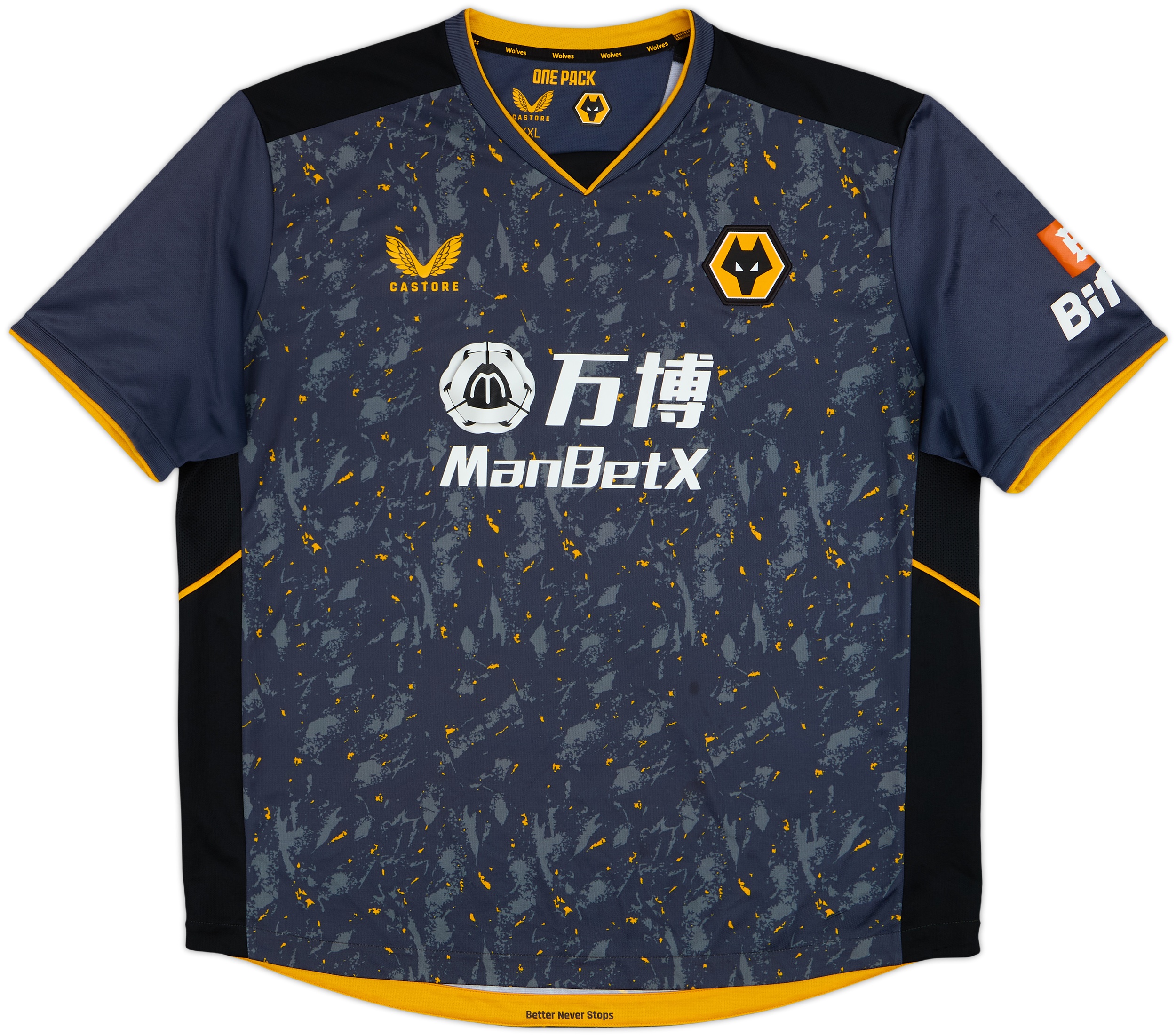 2021-22 Wolves Away Shirt - 9/10 - (XXL)