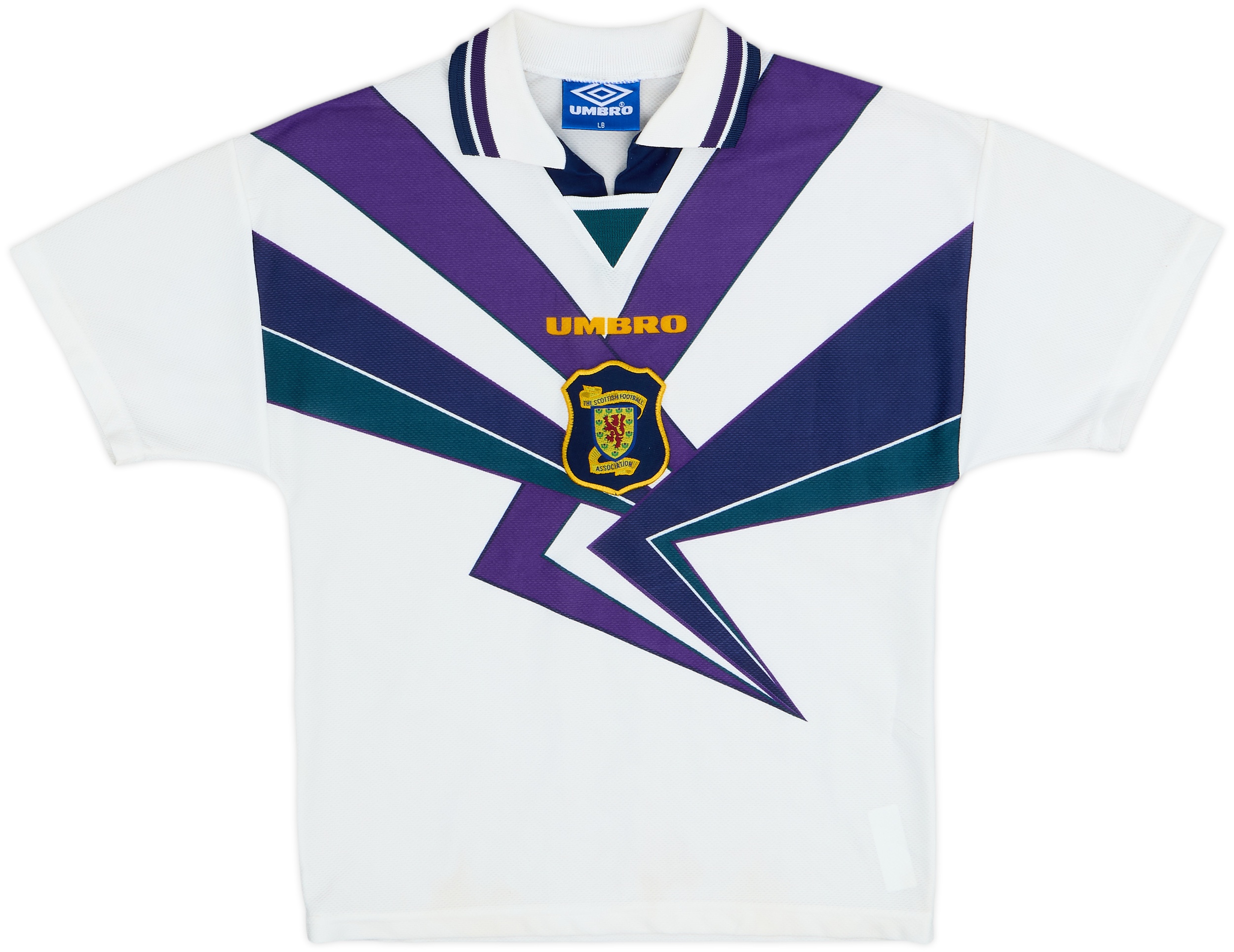 1995-96 Scotland Away Shirt - 9/10 - (L.Boys)