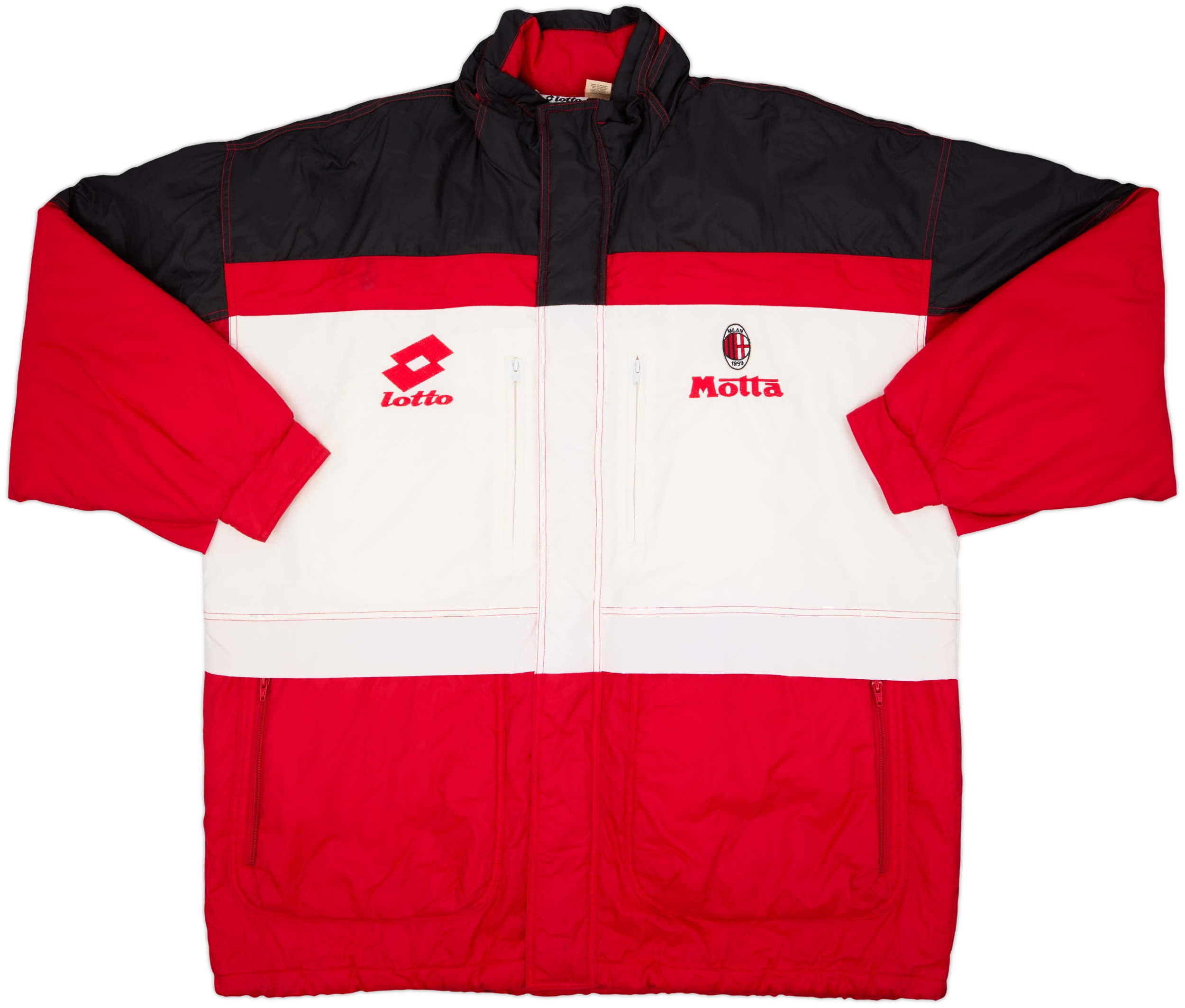 1994-95 AC Milan Lotto Padded Bench Coat - 9/10 - (XL)