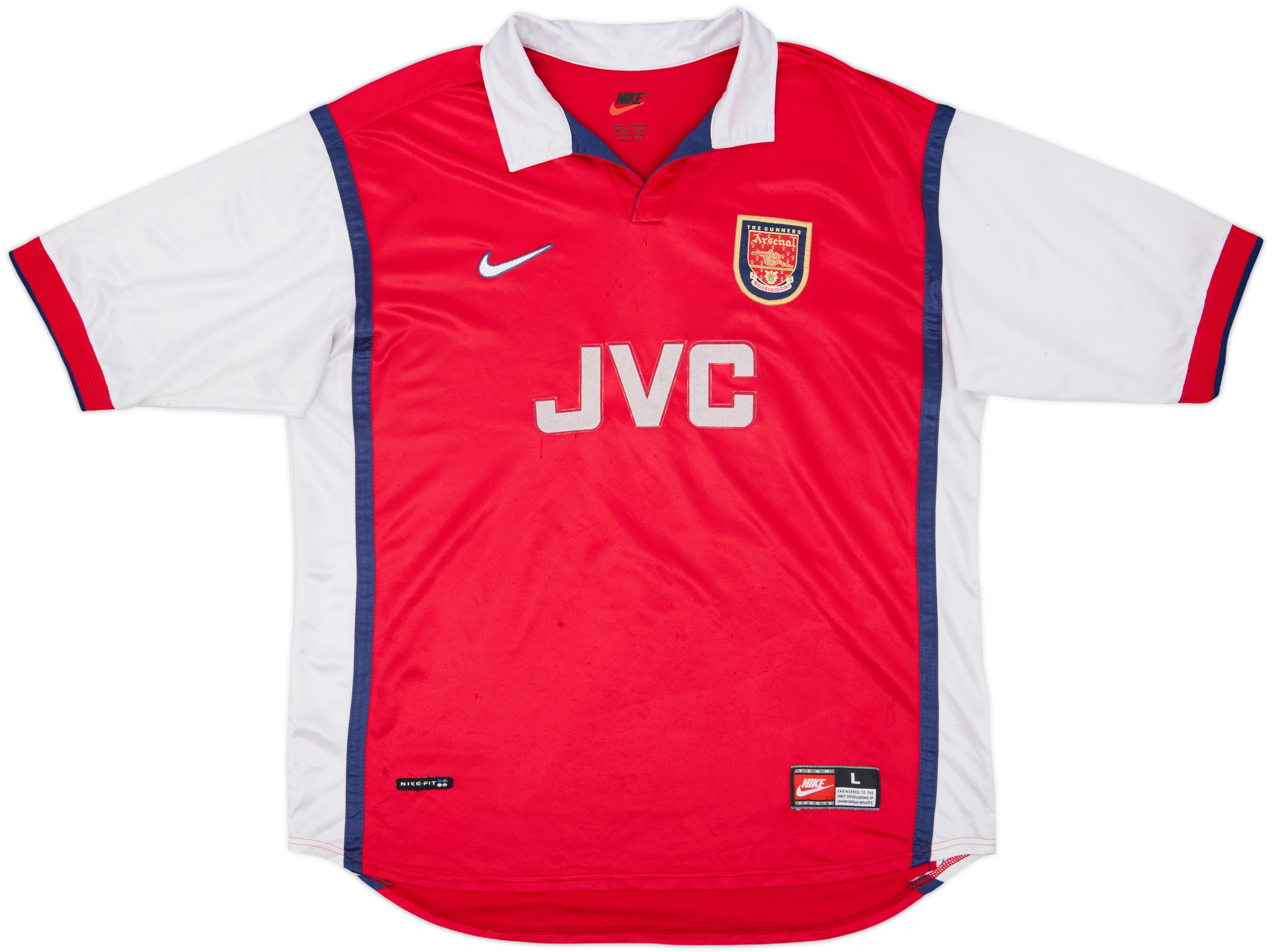 1998-99 Arsenal Home Shirt - 4/10 - (L)