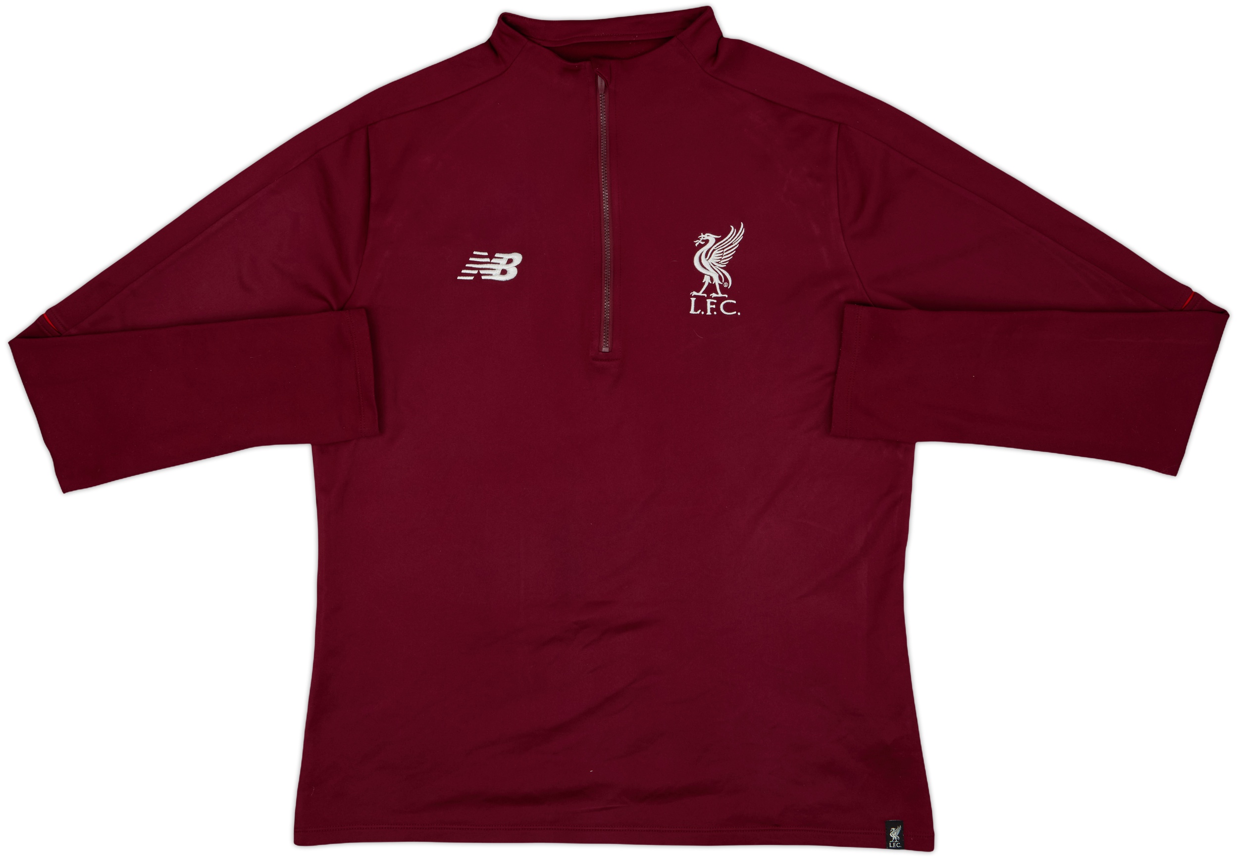 2017-18 Liverpool New Balance 1/4 Zip Training Top - 8/10 - (M)