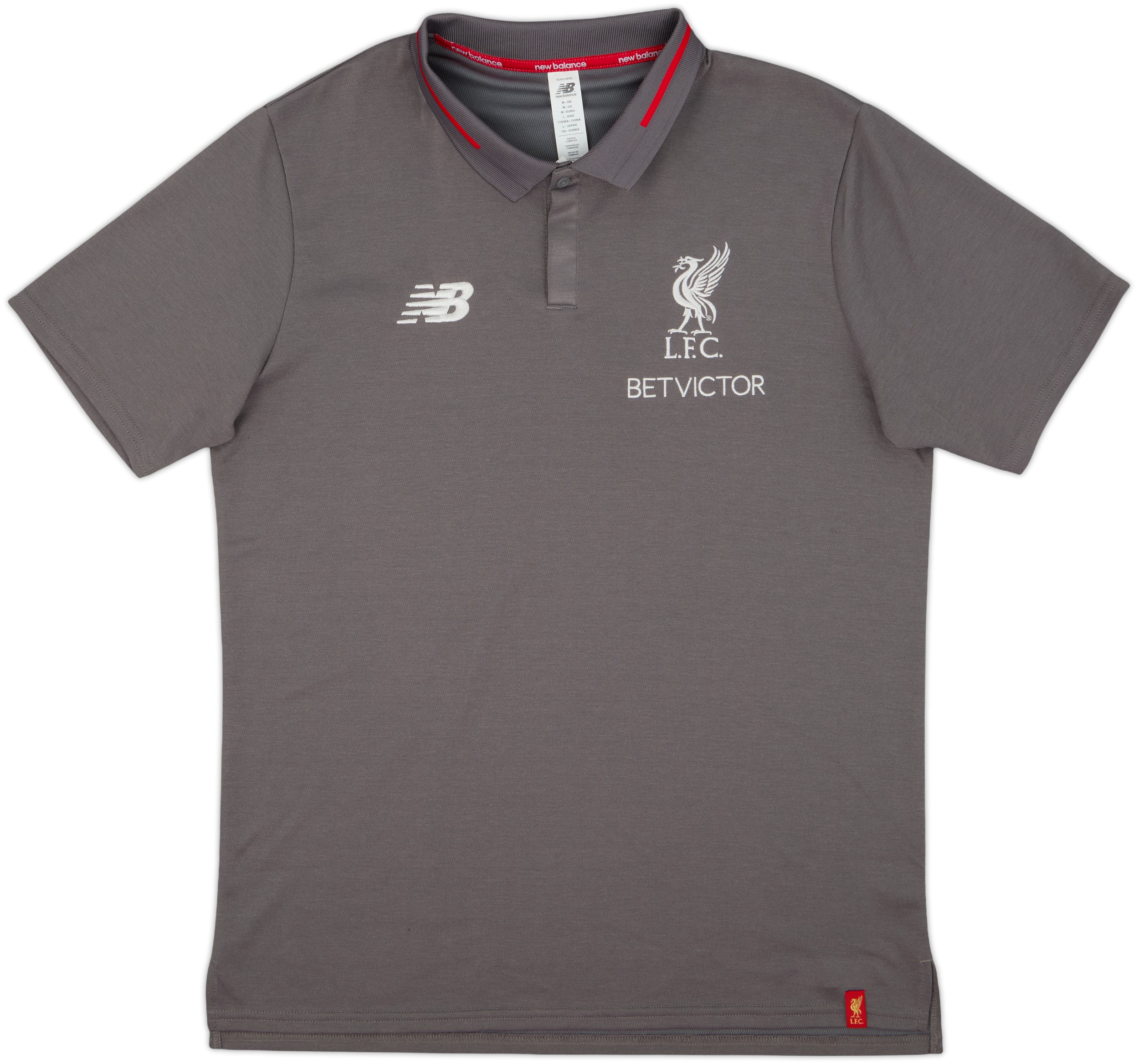 2018-19 Liverpool New Balance Polo Shirt - 9/10 - (M)