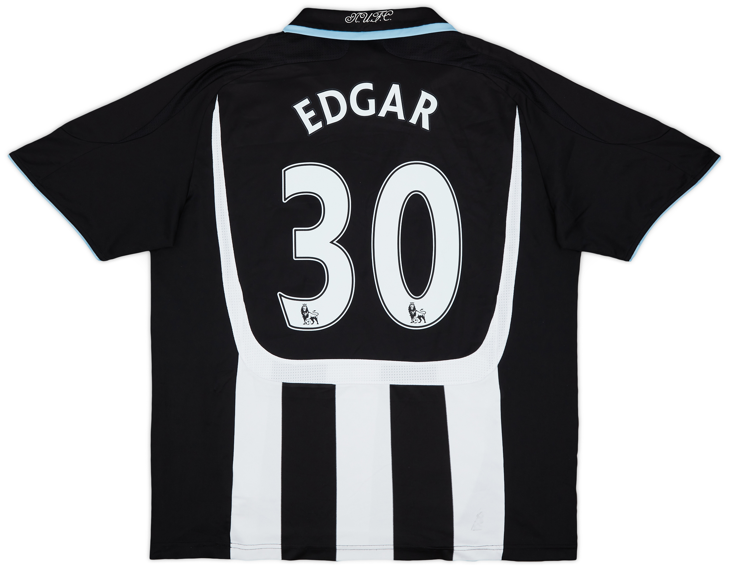 2007-09 Newcastle Home Shirt Edgar #30 - 7/10 - (L)