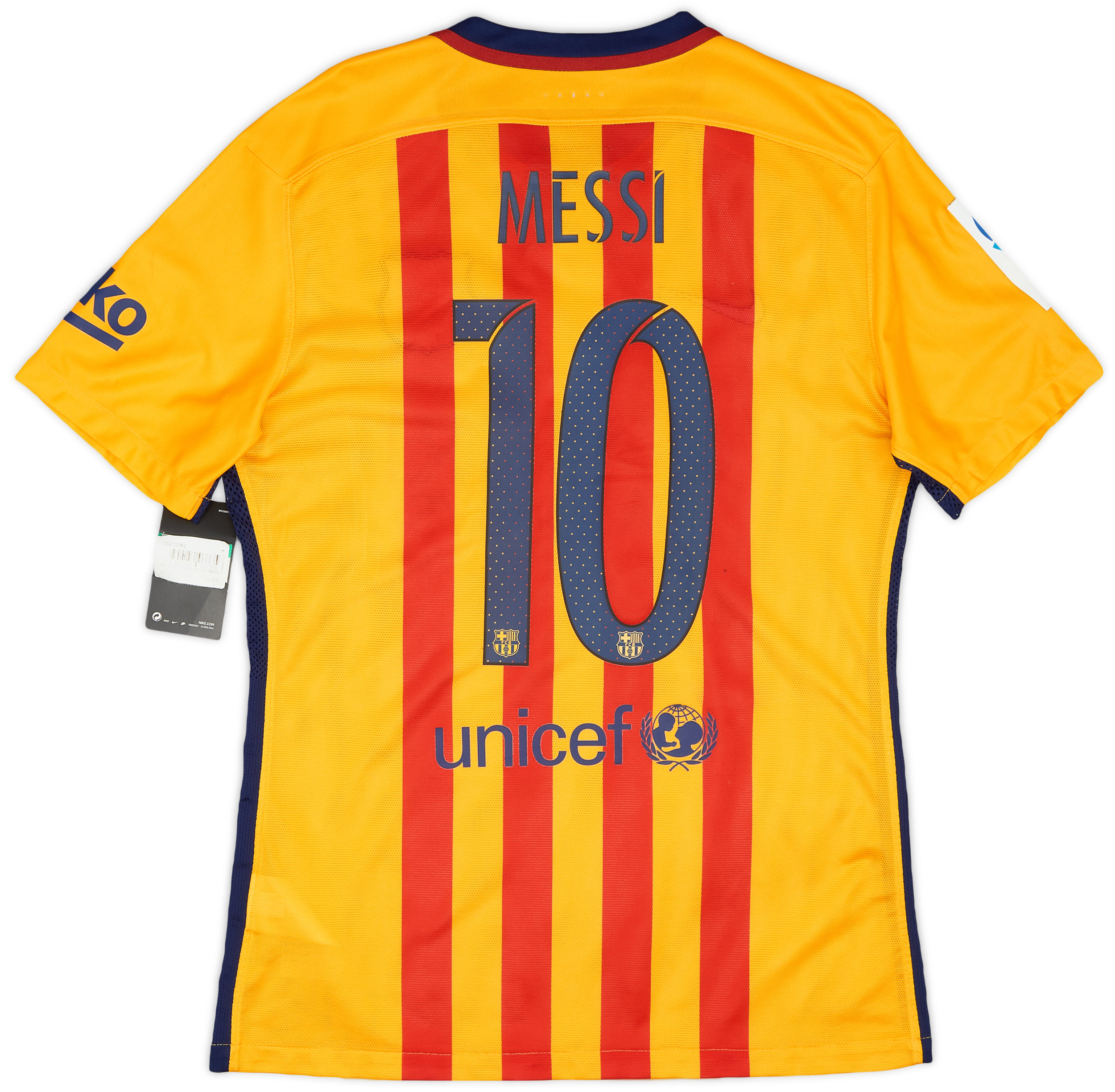 2015-16 Barcelona Authentic Away Shirt Messi #10 (S)