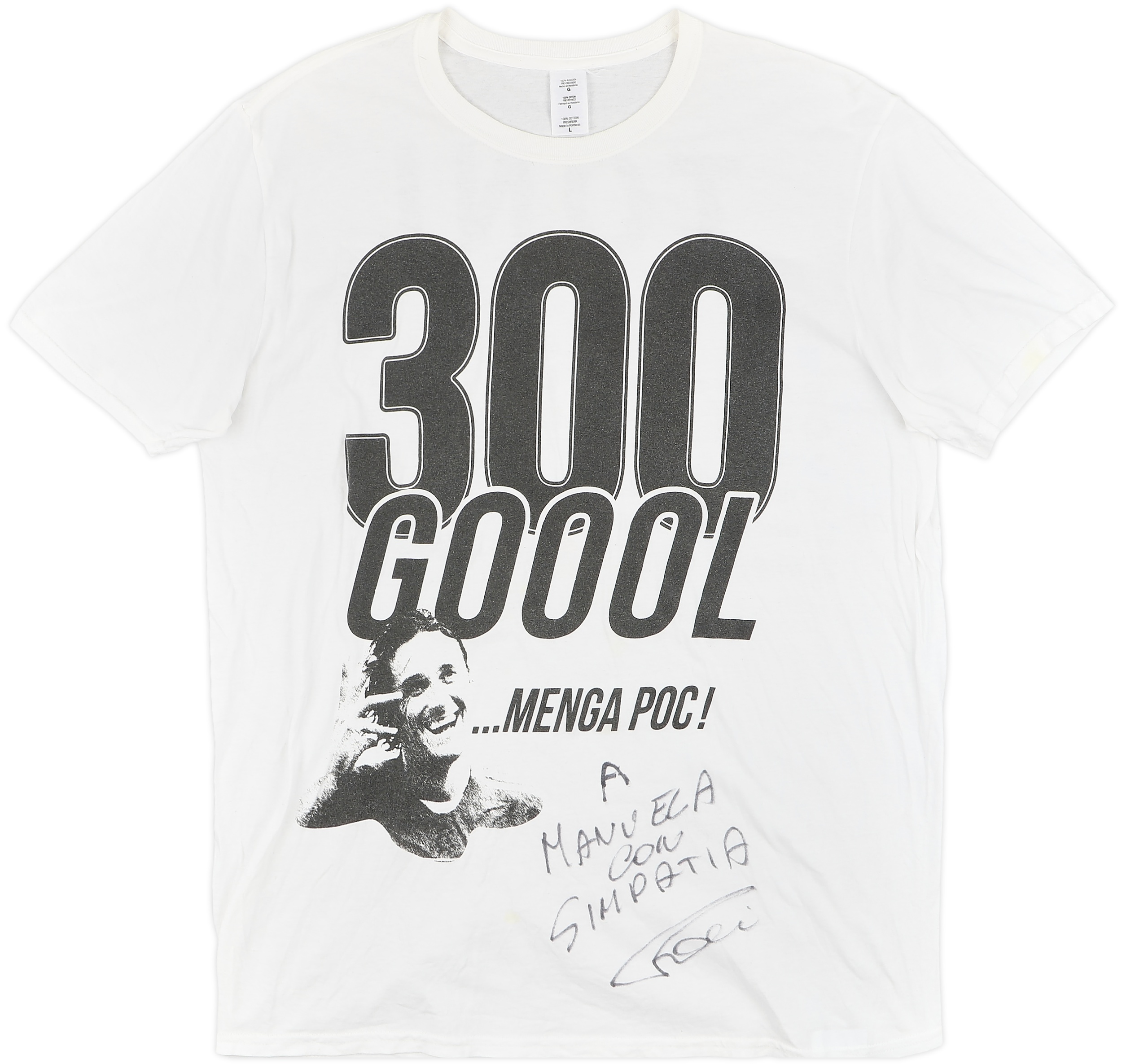 2014 Luca Toni Signed '300 Goool' Fan Shirt - 9/10 - (L)