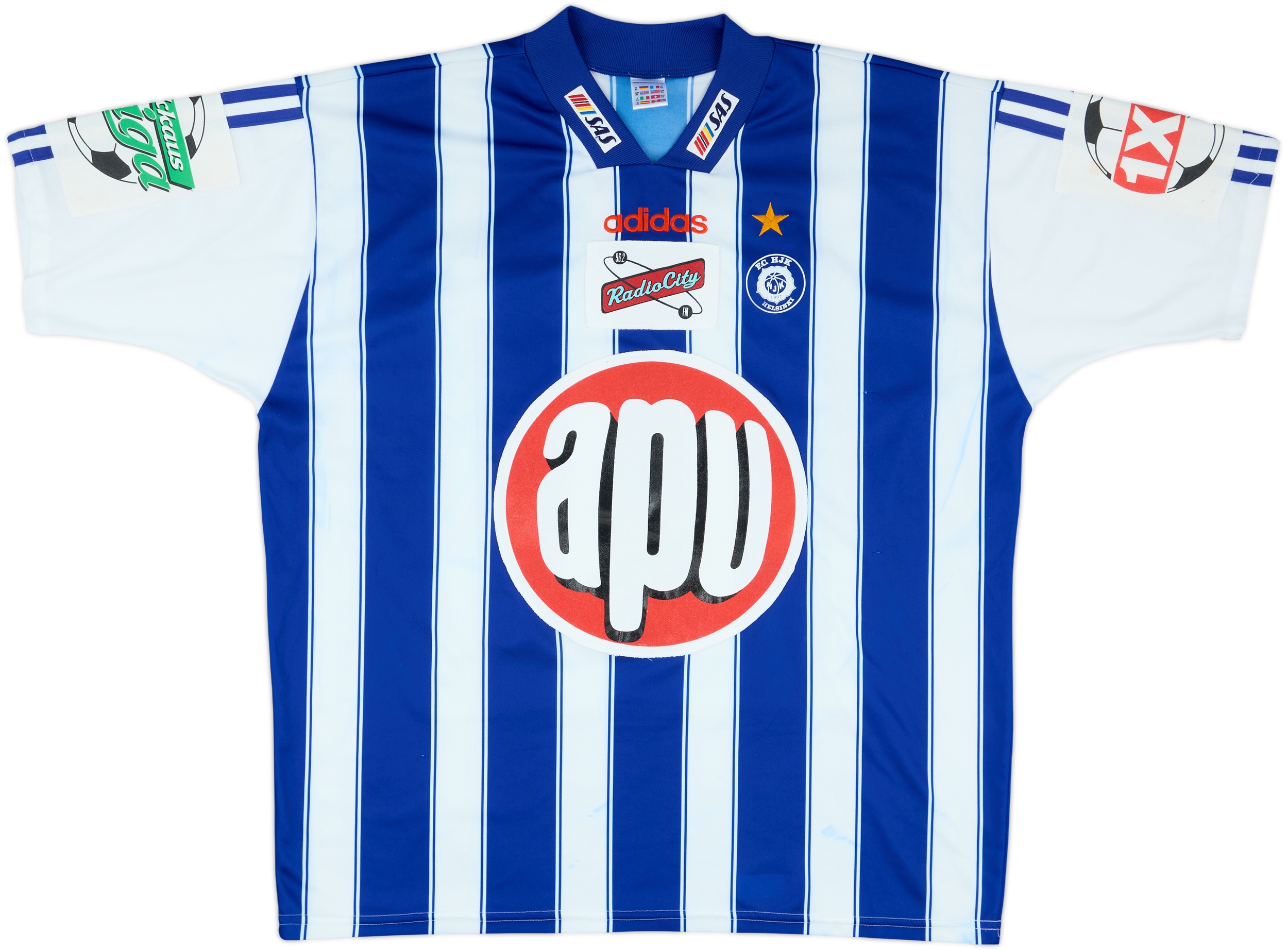 1997 HJK Helsinki Match Issue Home Shirt #16