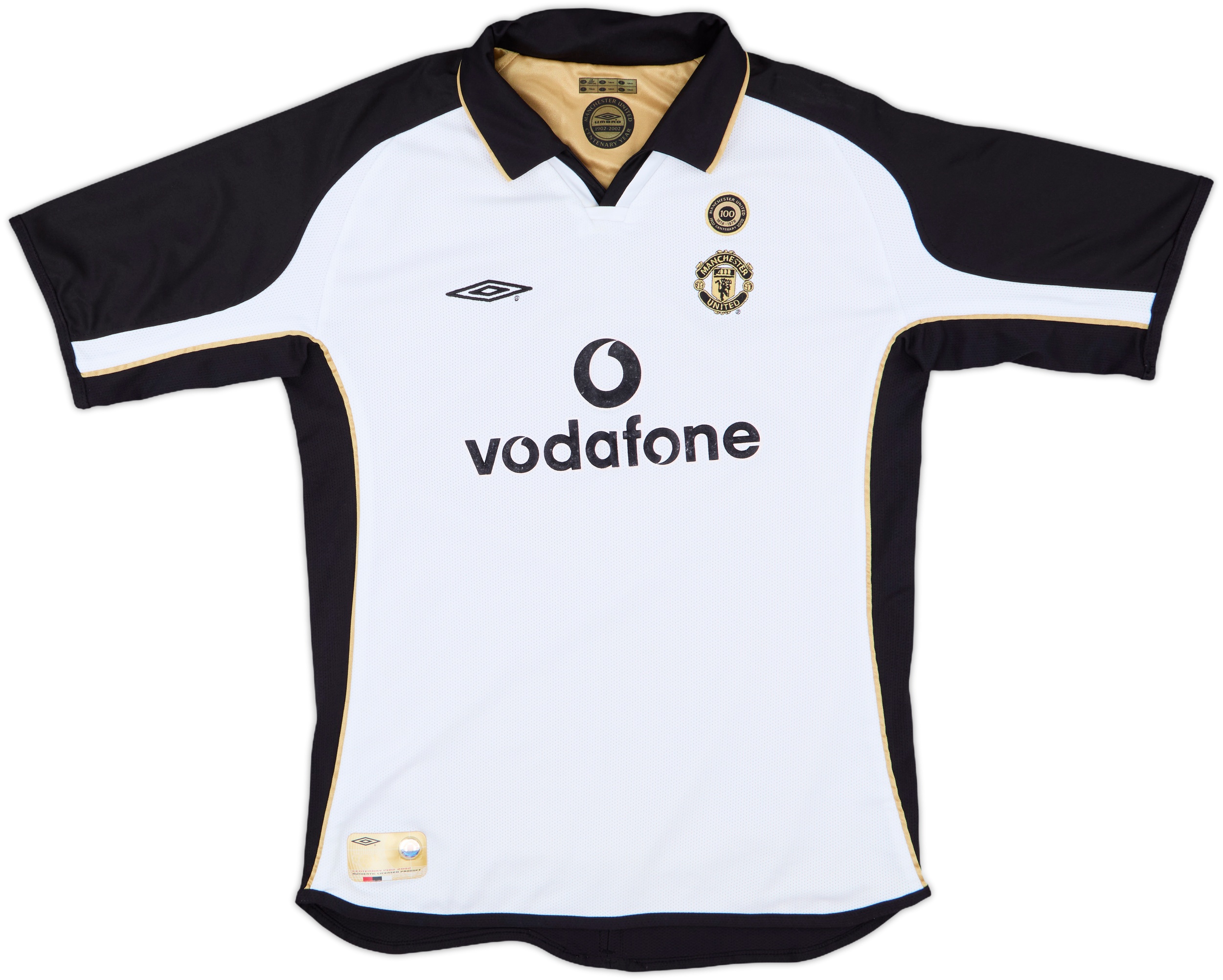 2001-02 Manchester United Centenary Away/Third Shirt - 8/10 - (L.Boys)