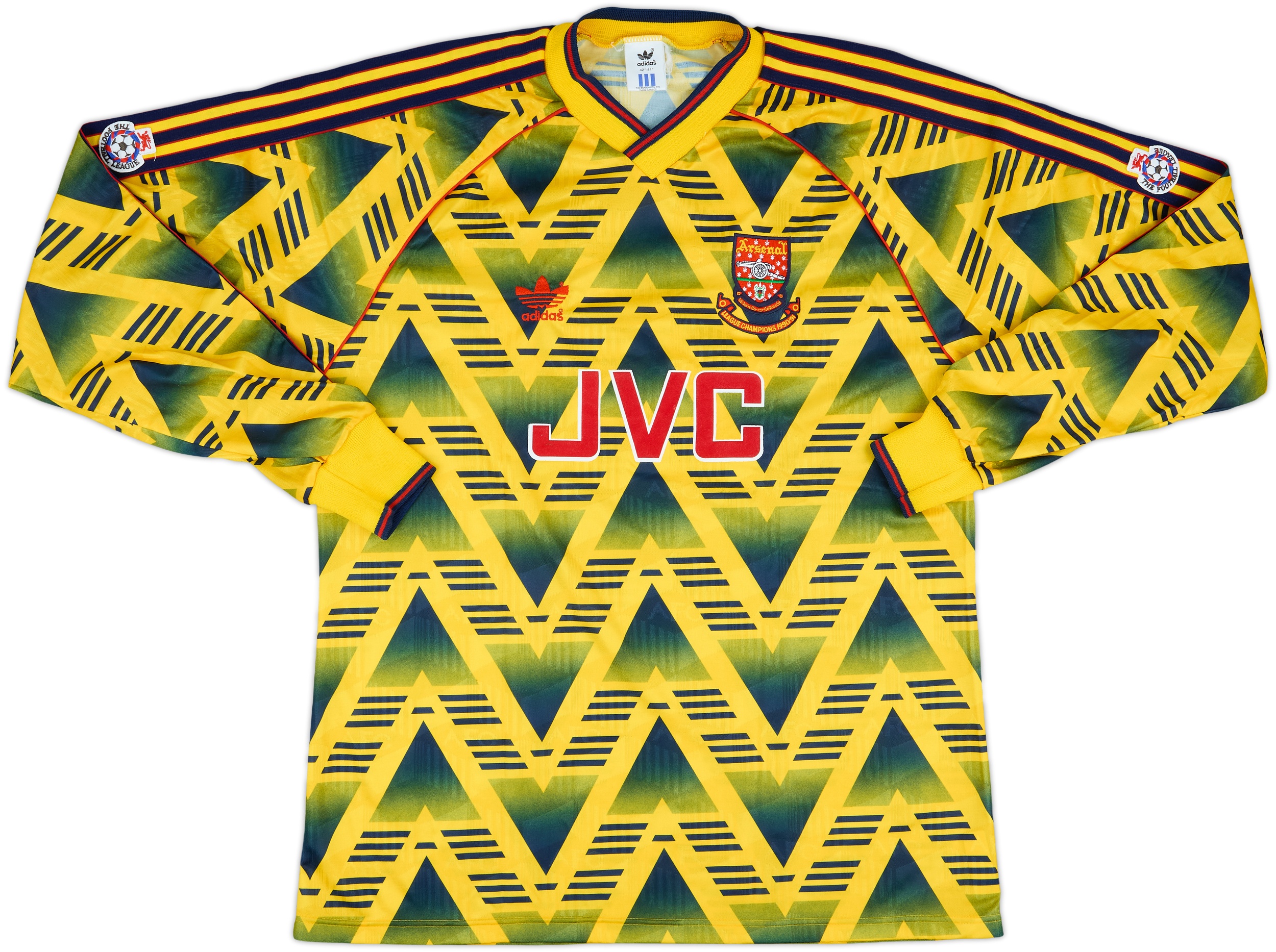 1991-92 Arsenal Match Issue Away L/S Shirt #13 - AUCTION