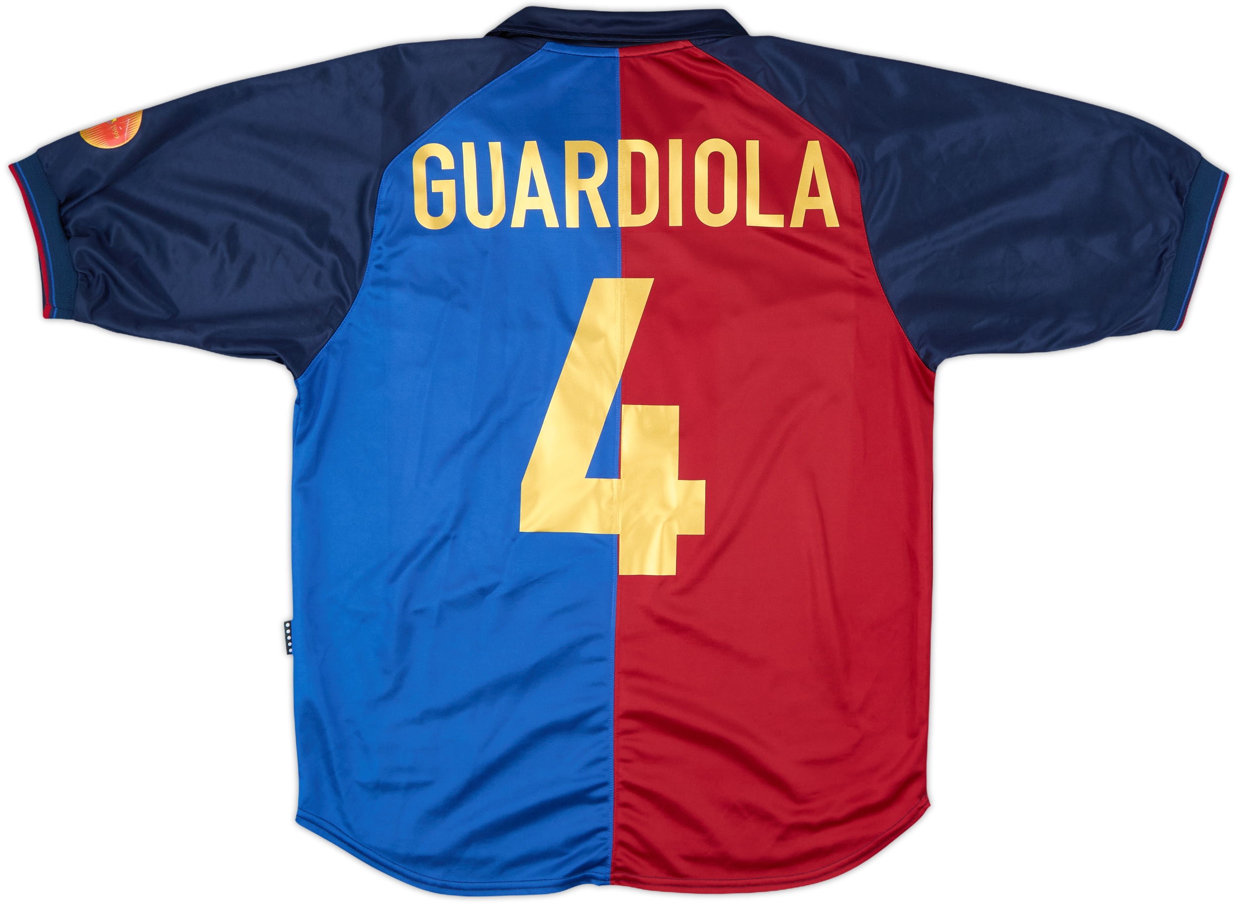 1999-00 Barcelona Centenary Home Shirt Guardiola #4 - 9/10 - (M)