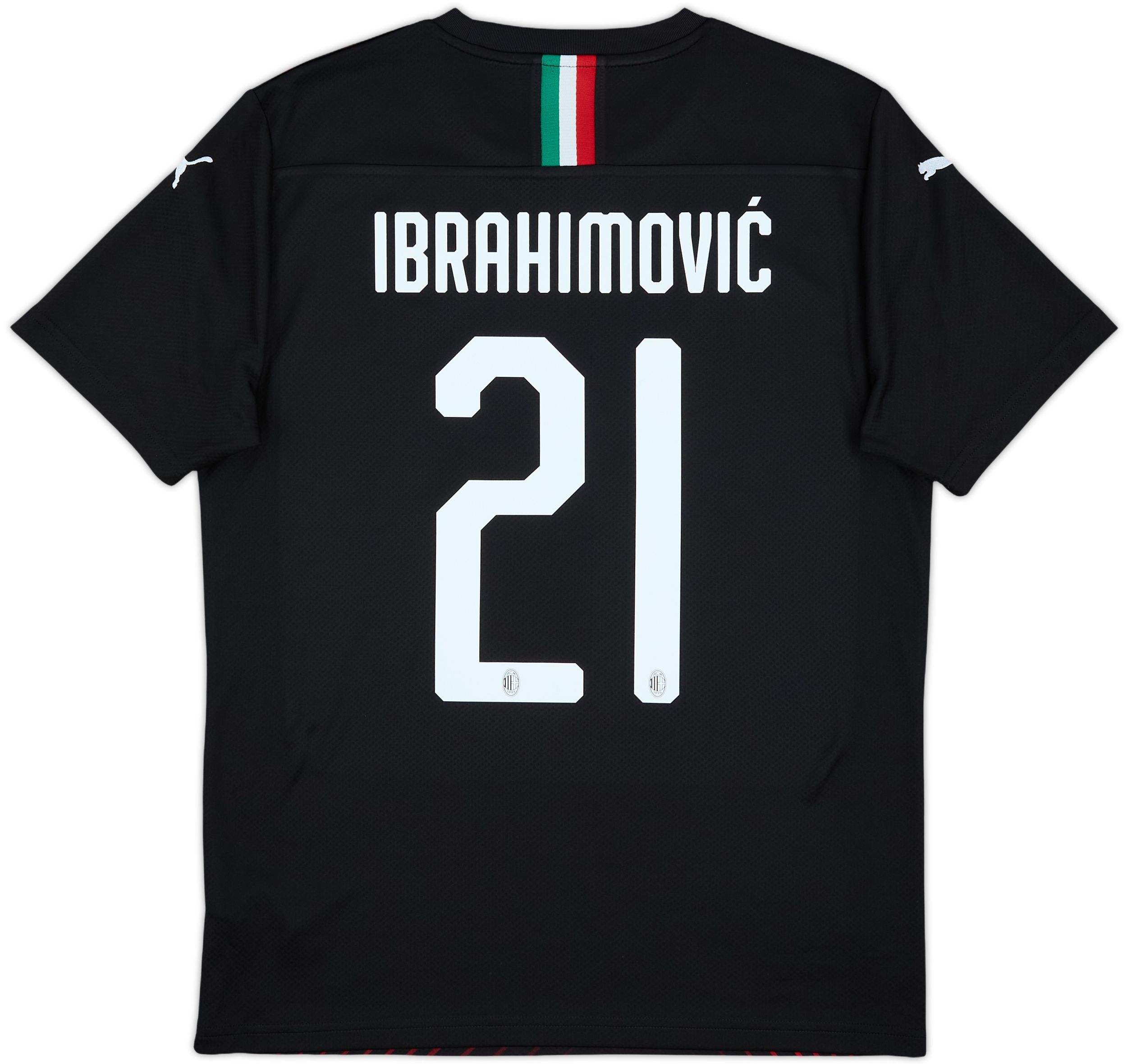 2019-20 AC Milan Third Shirt Ibrahimovic #21 - 8/10 - (M)