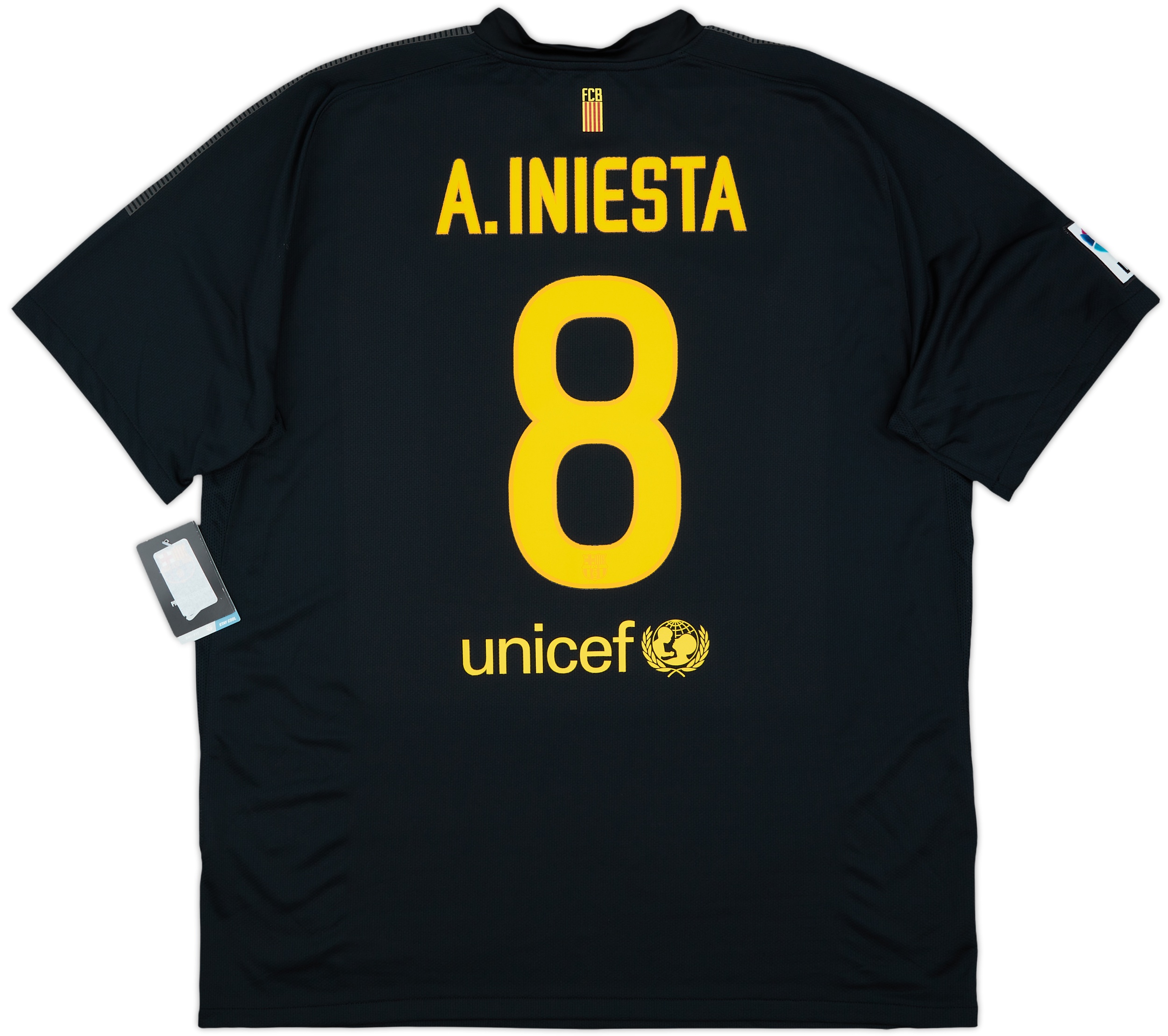 2011-12 Barcelona Away Shirt Iniesta #8 (XXL)