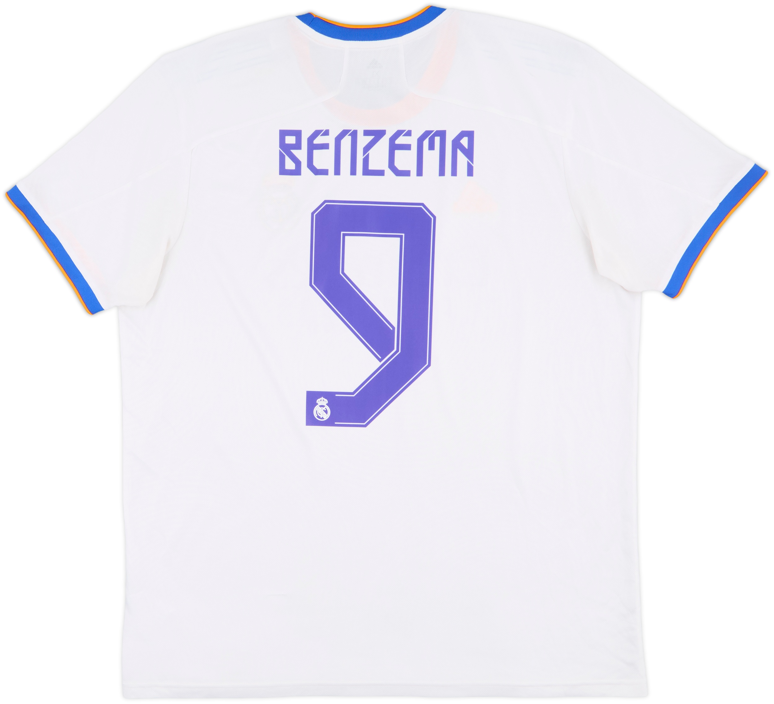 2021-22 Real Madrid Home Shirt Benzema #9 - 6/10 - (XL)