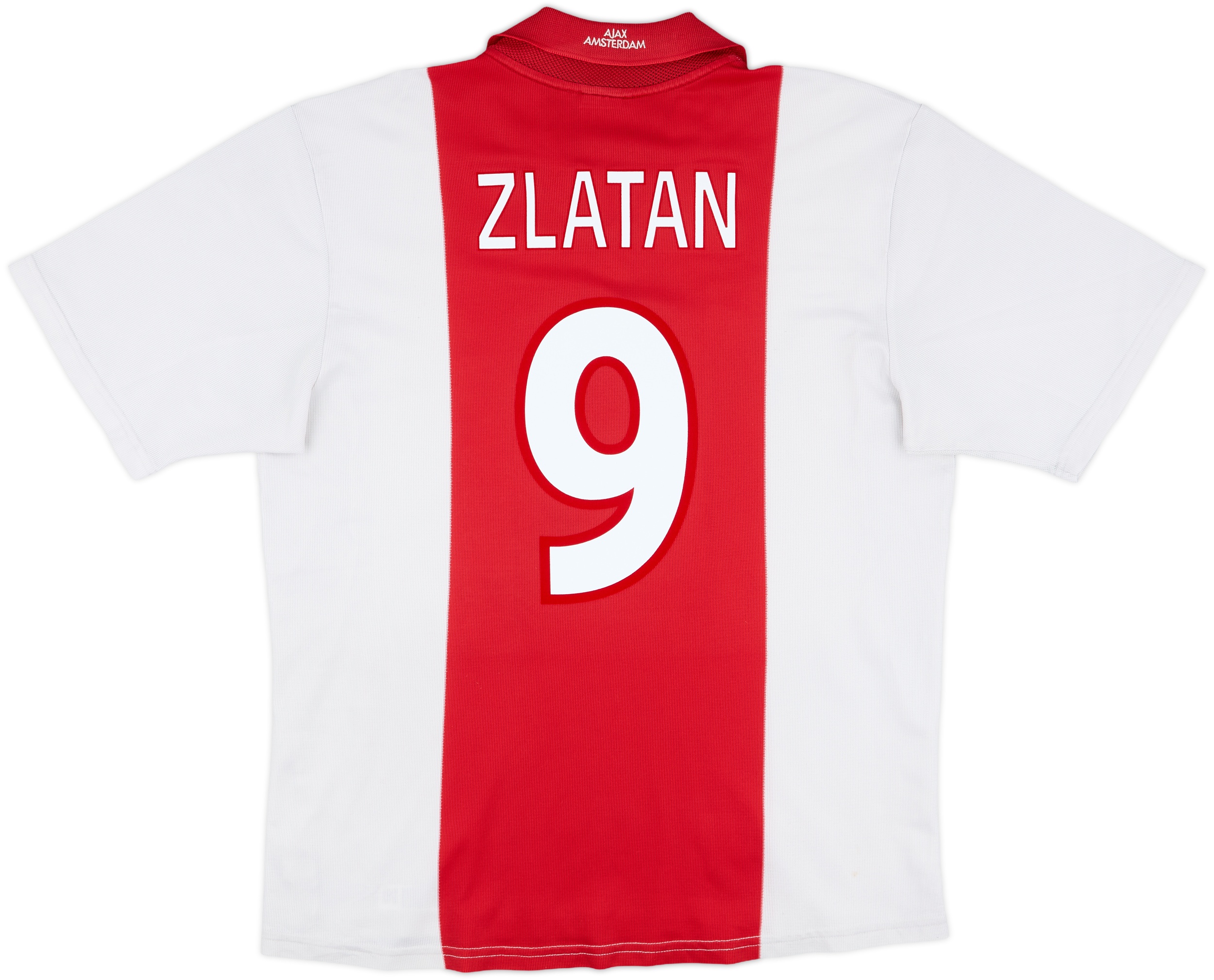2001-02 Ajax Home Shirt Zlatan #9 - 7/10 - (L)