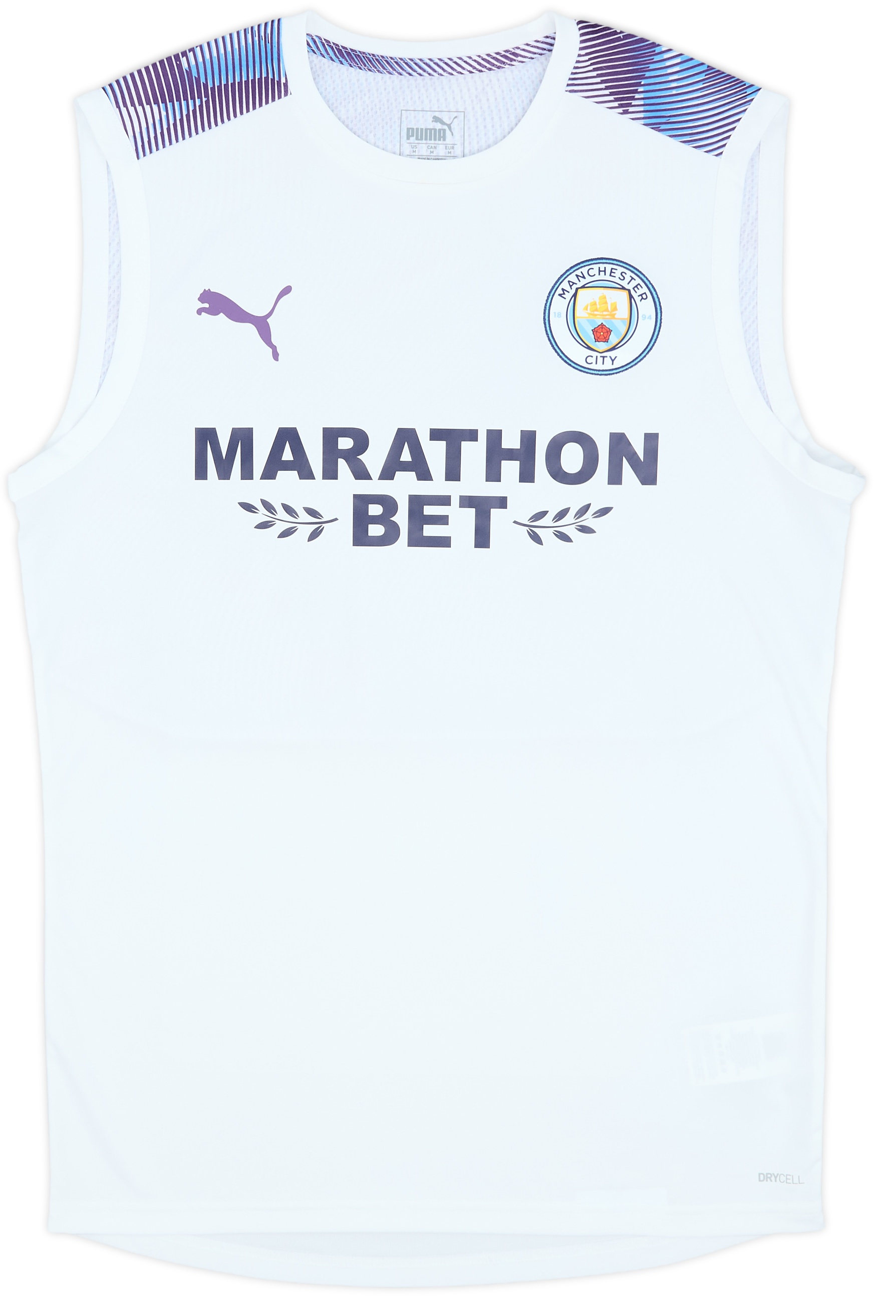 2019-20 Manchester City Puma Training Vest - 9/10 - (M)