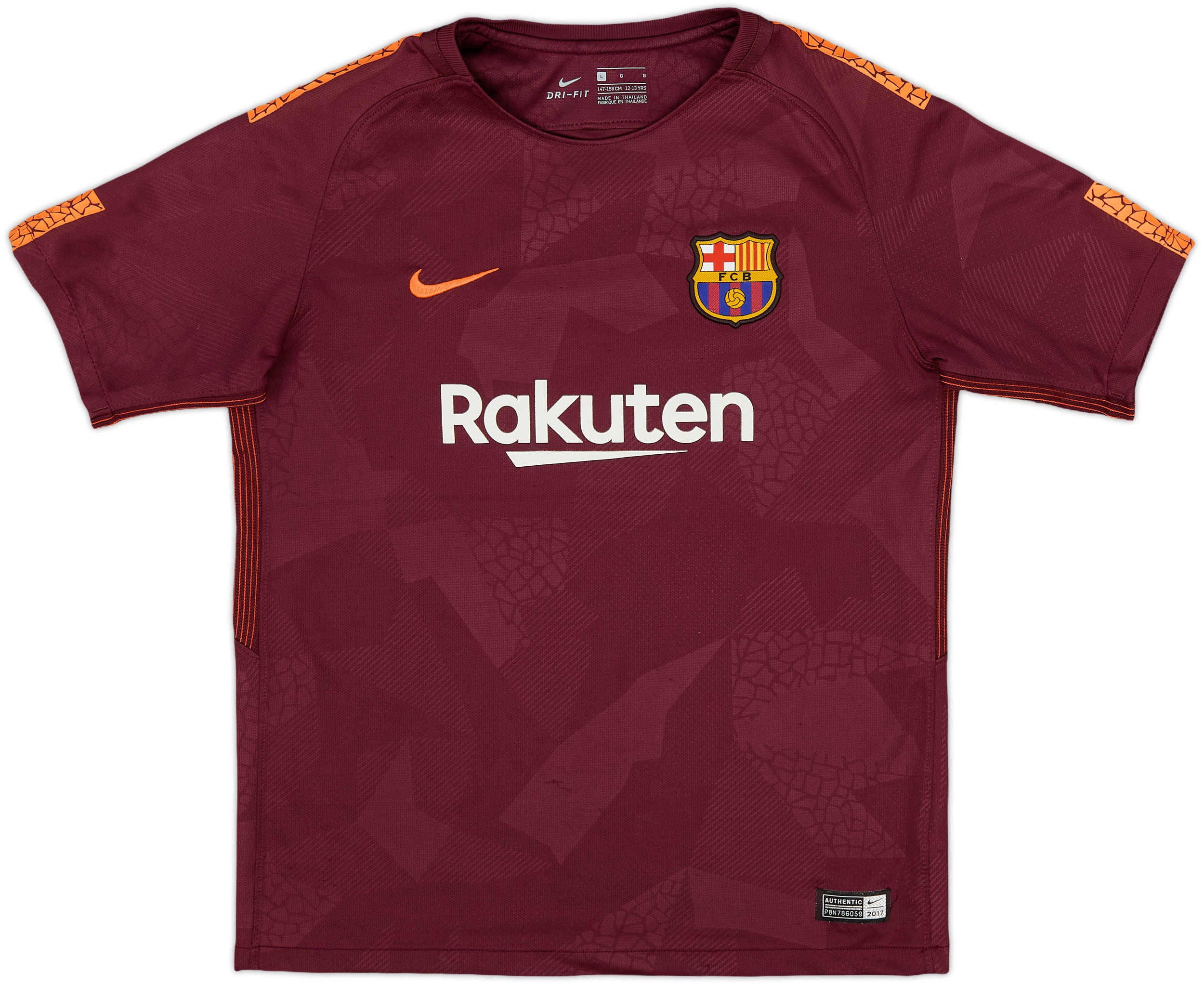 2017-18 Barcelona Third Shirt - 8/10 - (L.Boys)