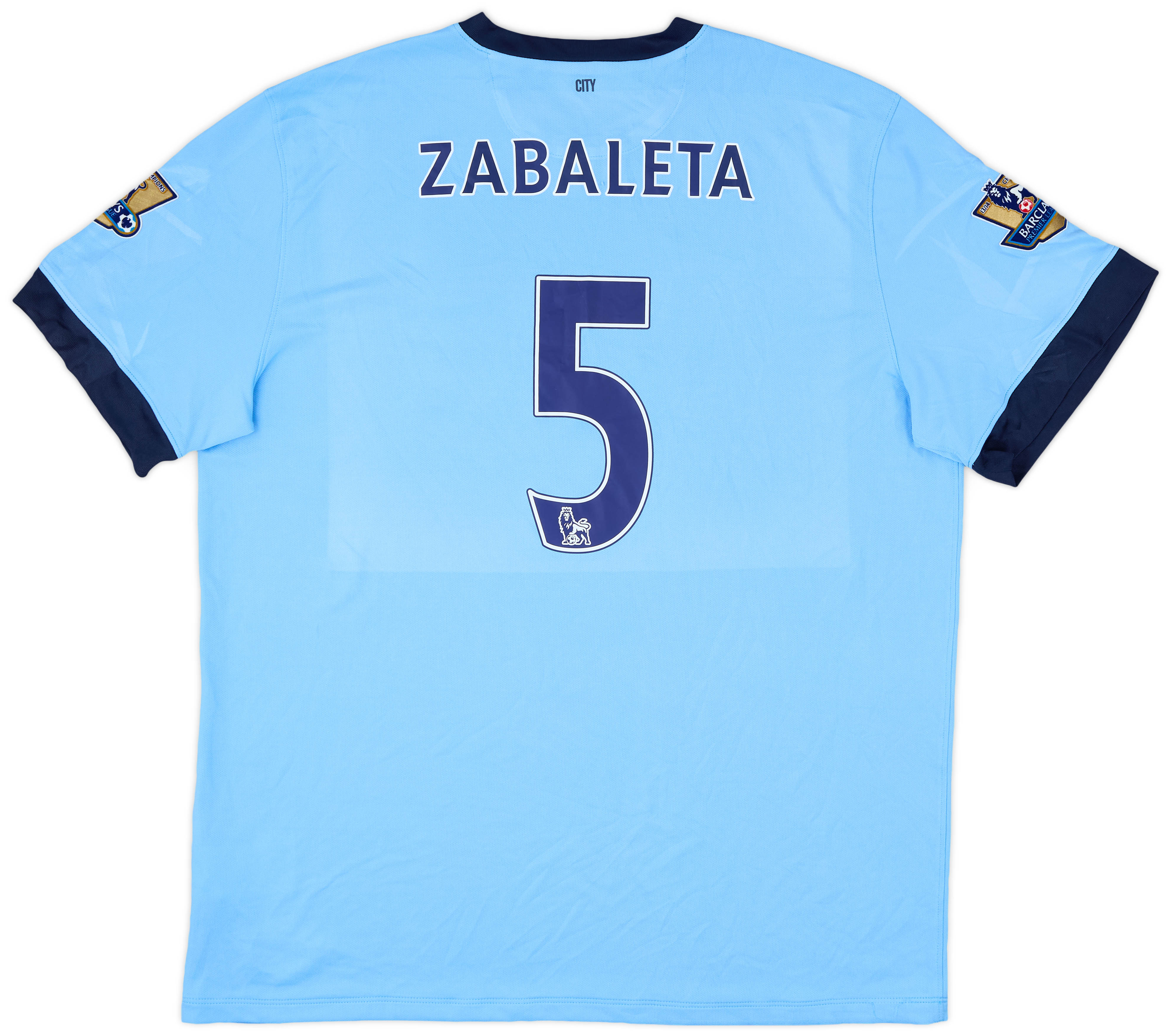 2014-15 Manchester City Home Shirt Zabaleta #5 - 8/10 - (XXL)