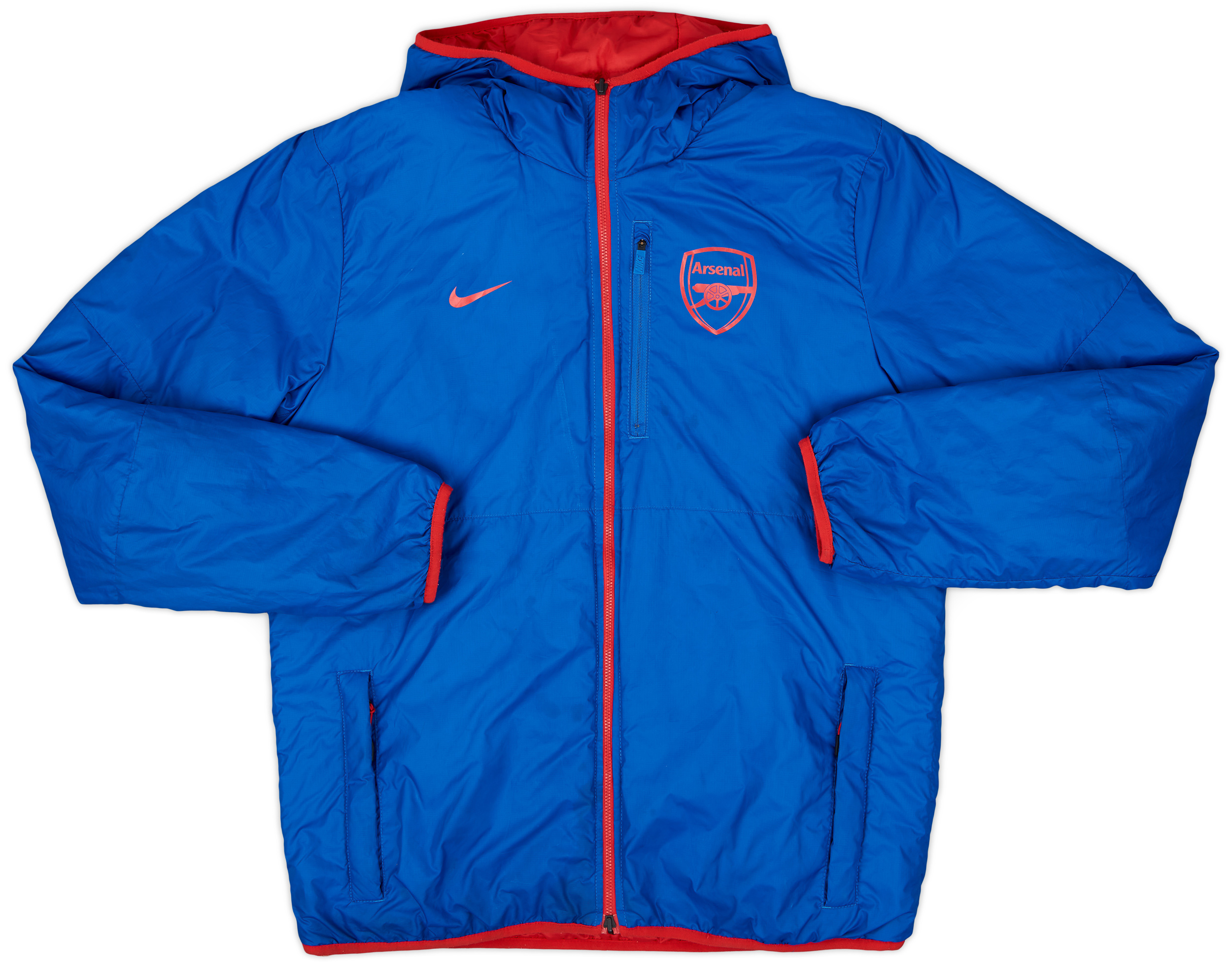 2013-14 Arsenal Nike Reversible Padded Bench Coat - 8/10 - (M)