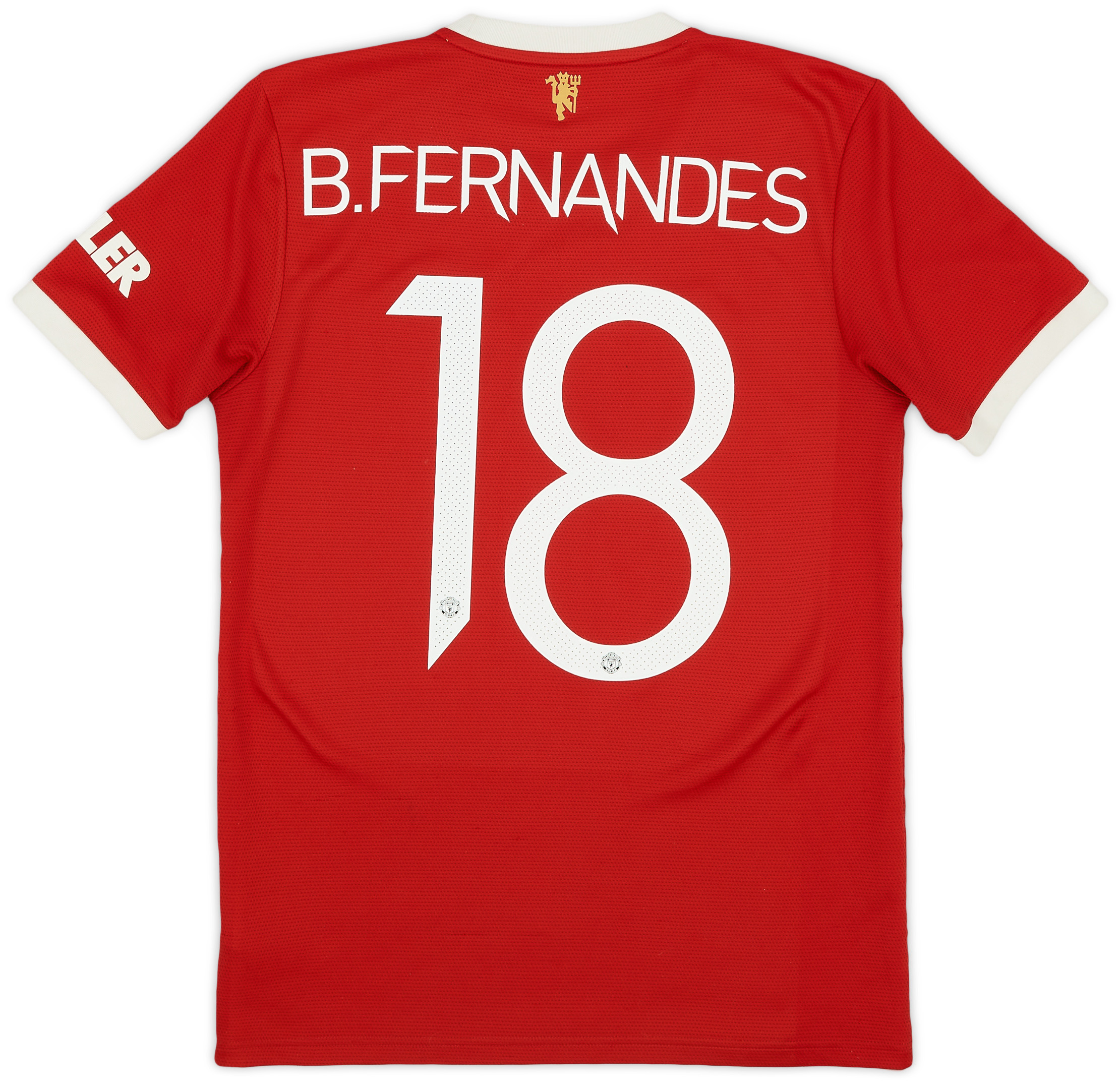 2021-22 Manchester United Home Shirt B.Fernandes #18 - 5/10 - (S)