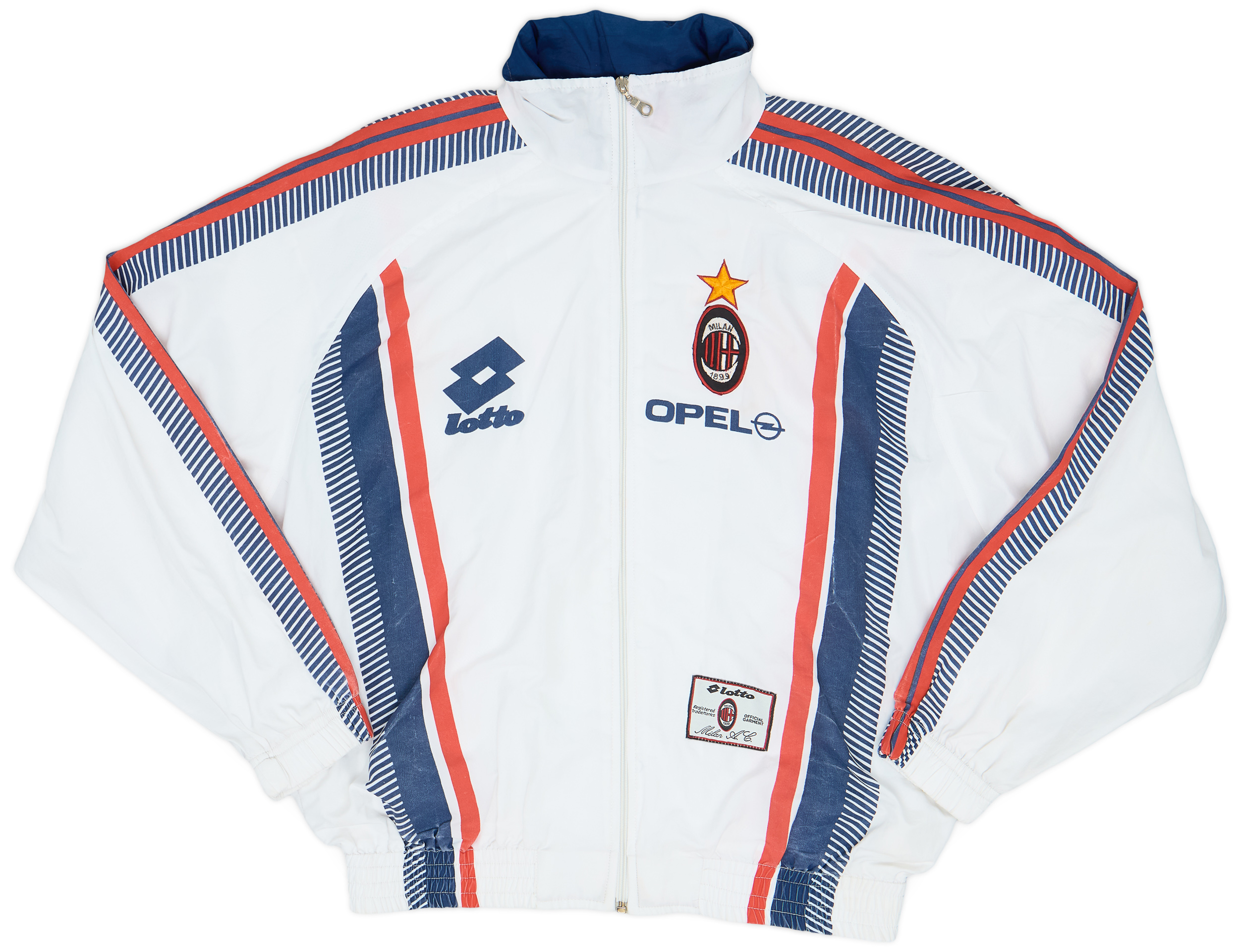 1997-98 AC Milan Lotto Track Jacket - 8/10 - (XXL)