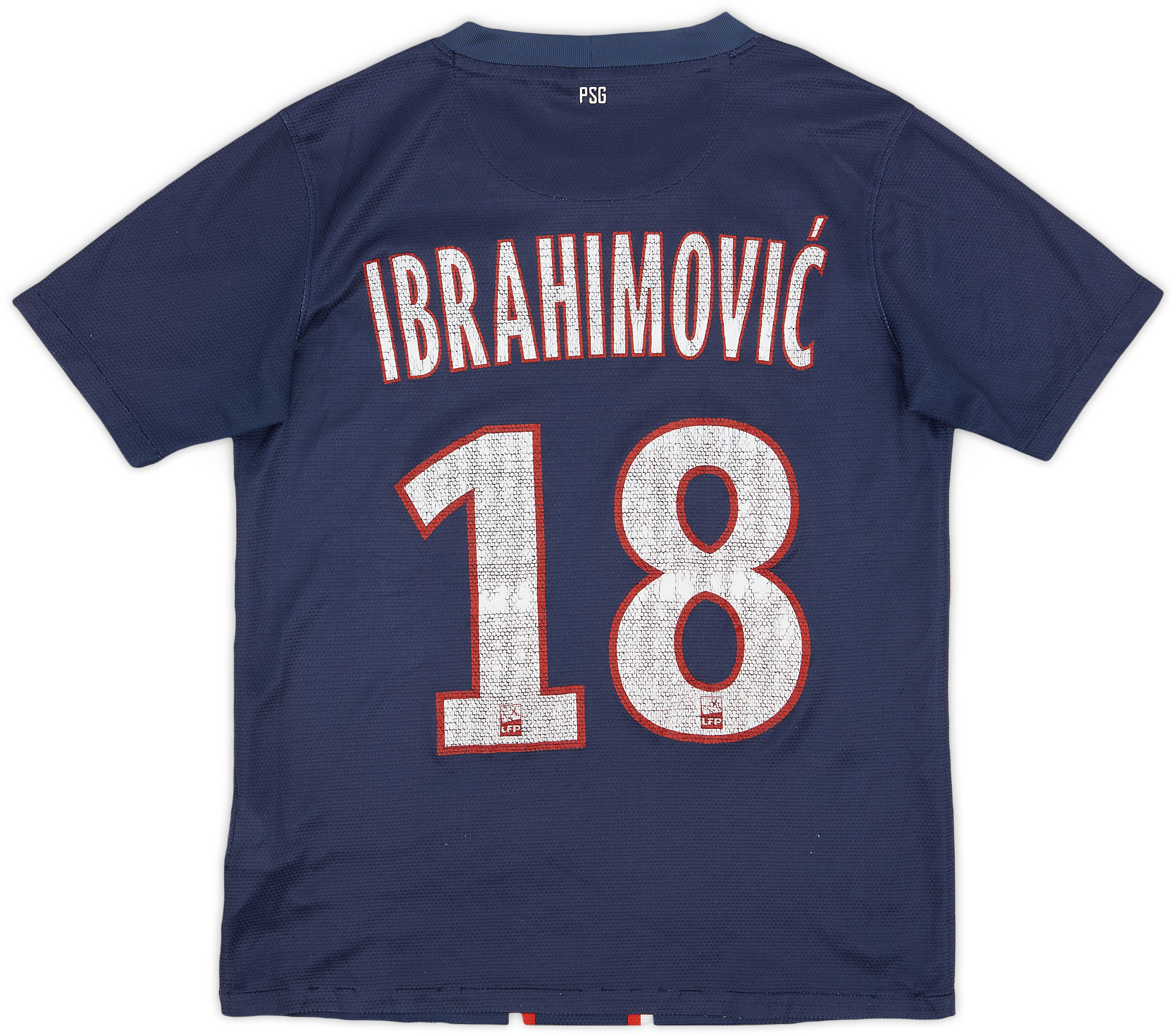 2012-13 Paris Saint-Germain Home Shirt Ibrahimovic #18 - 5/10 - (M.Boys)