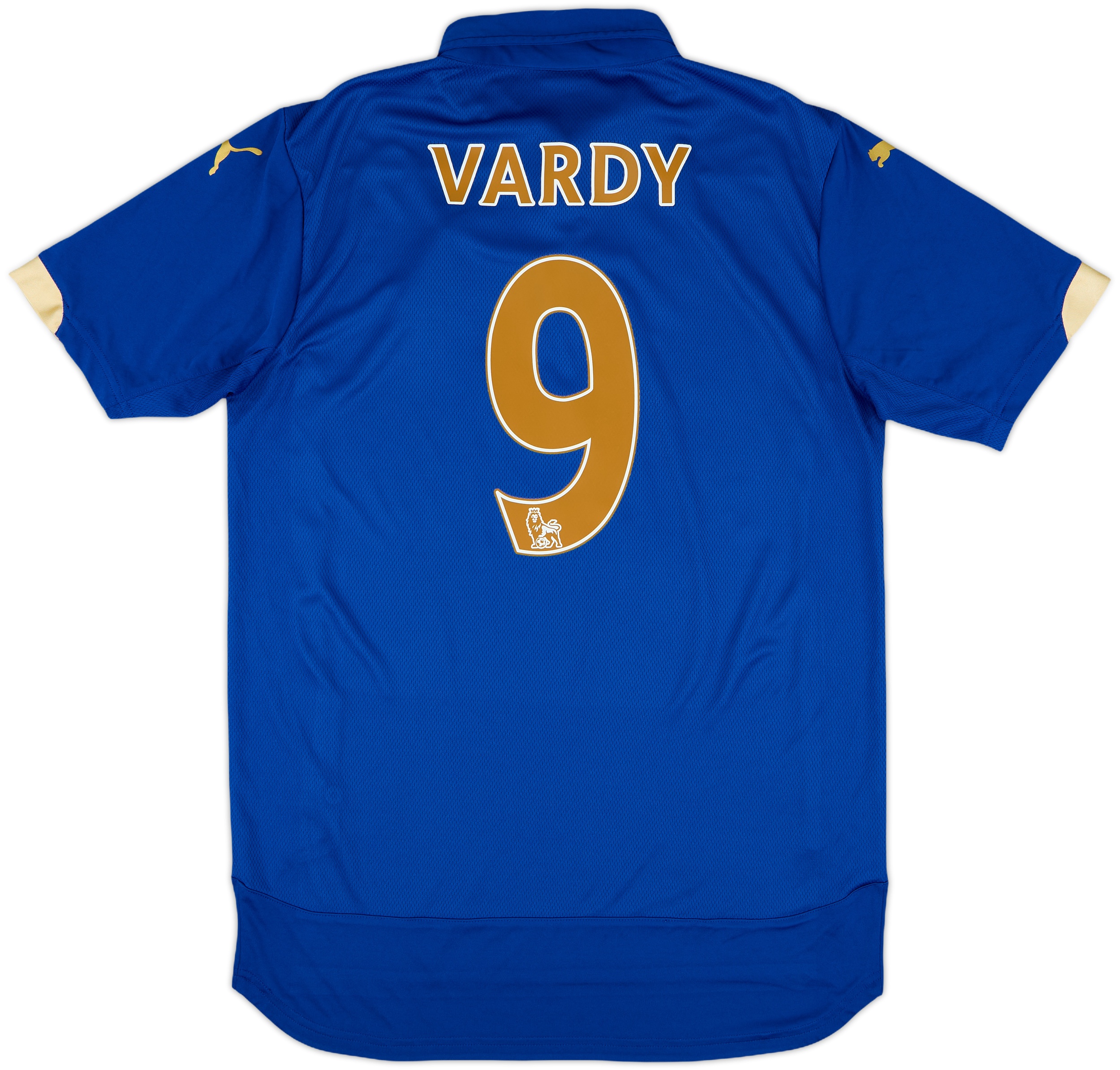 2014-15 Leicester Home Shirt Vardy #9 - 8/10 - (M)