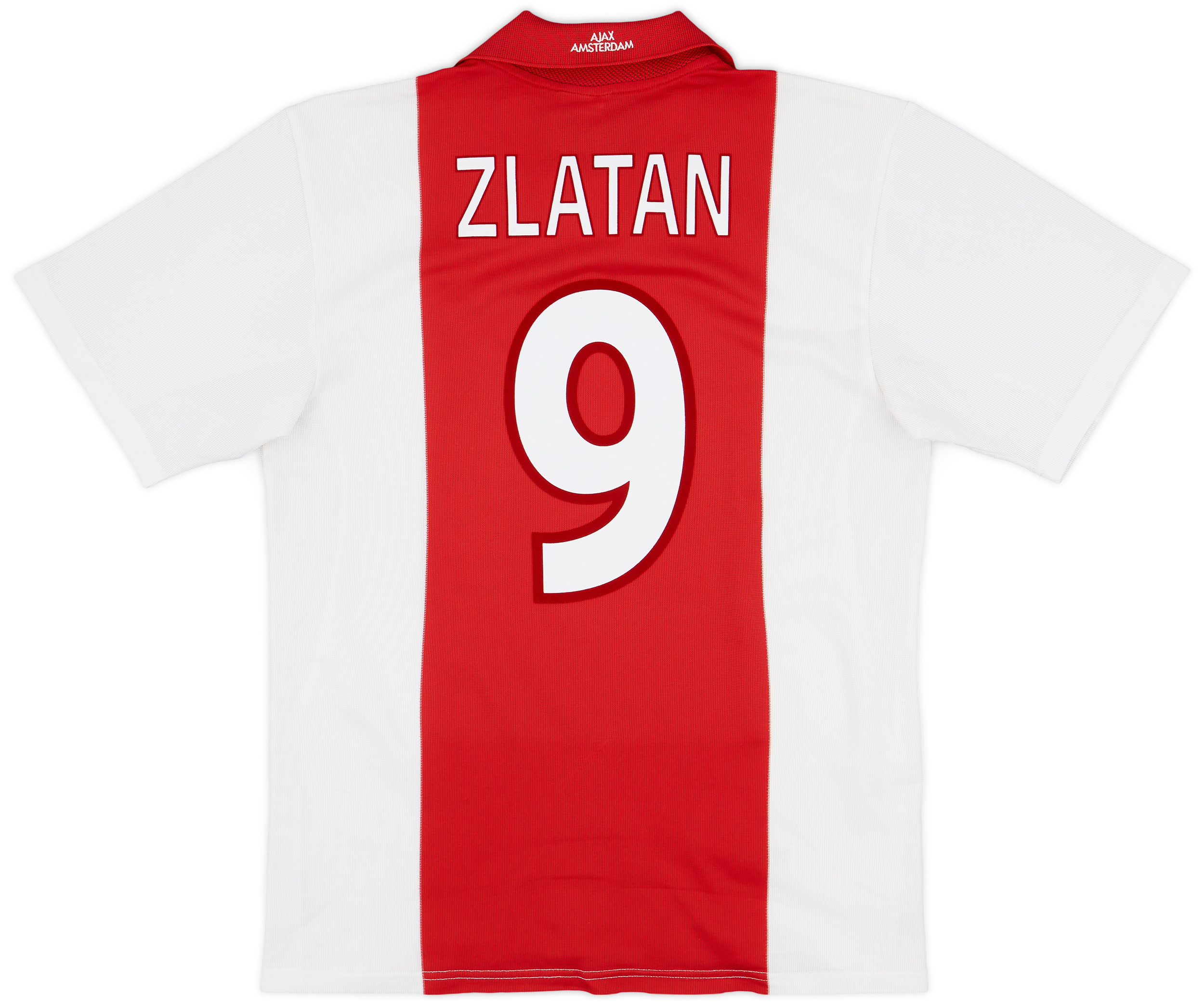 2001-02 Ajax Home Shirt Zlatan #9 - 7/10 - (M)