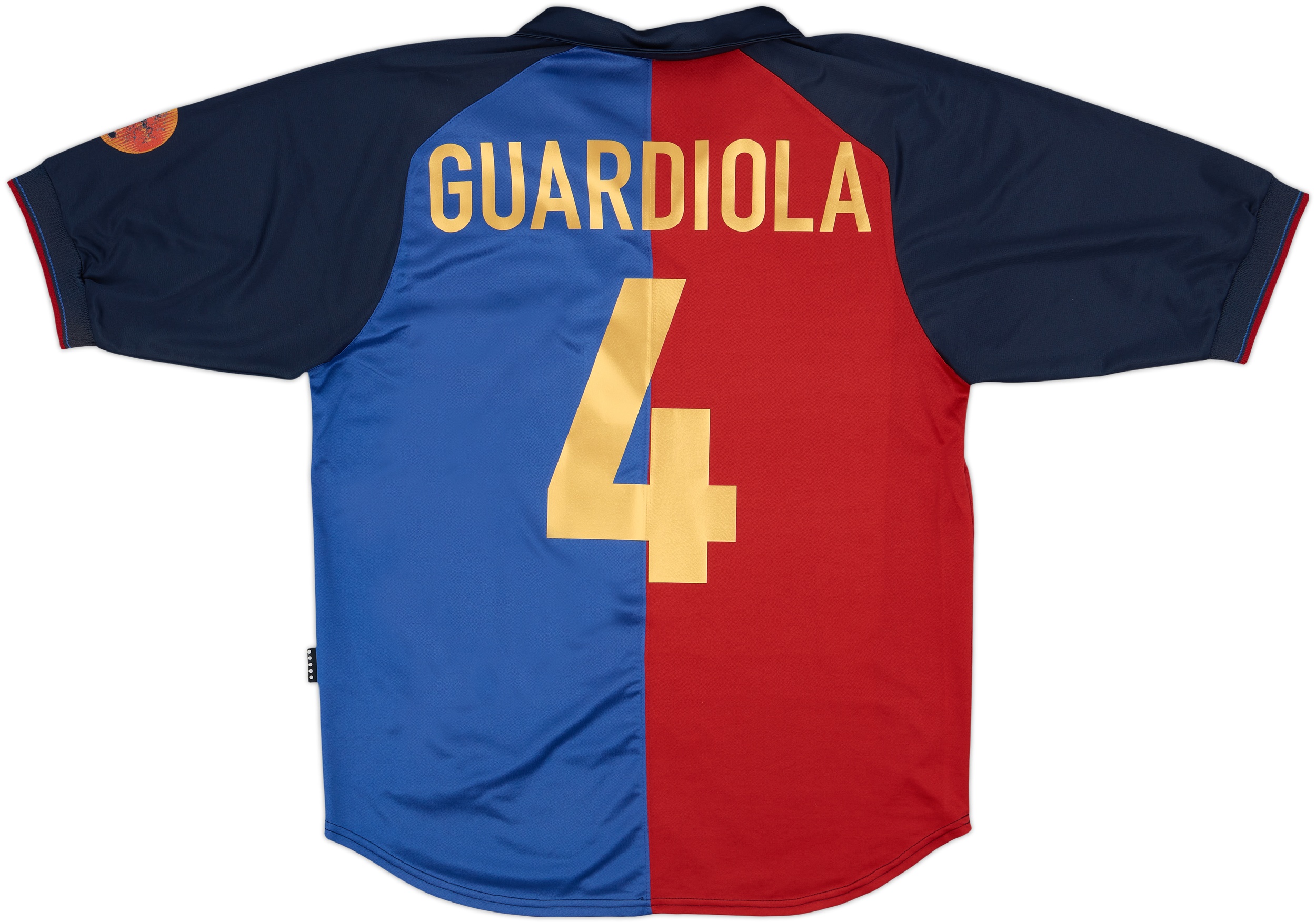 1999-00 Barcelona Centenary Home Shirt Guardiola #4 - 8/10 - (L)