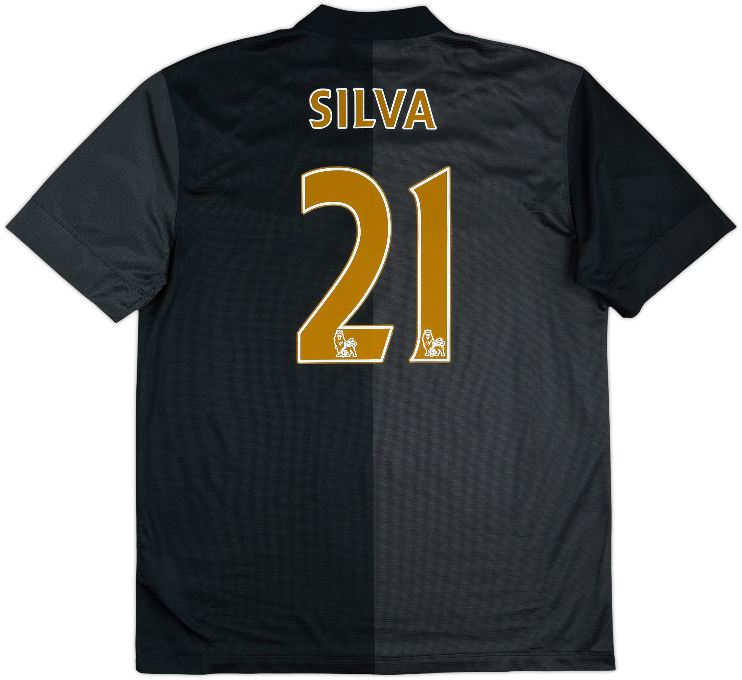 2013-14 Manchester City Away Shirt Silva #21 - 8/10 - (L)