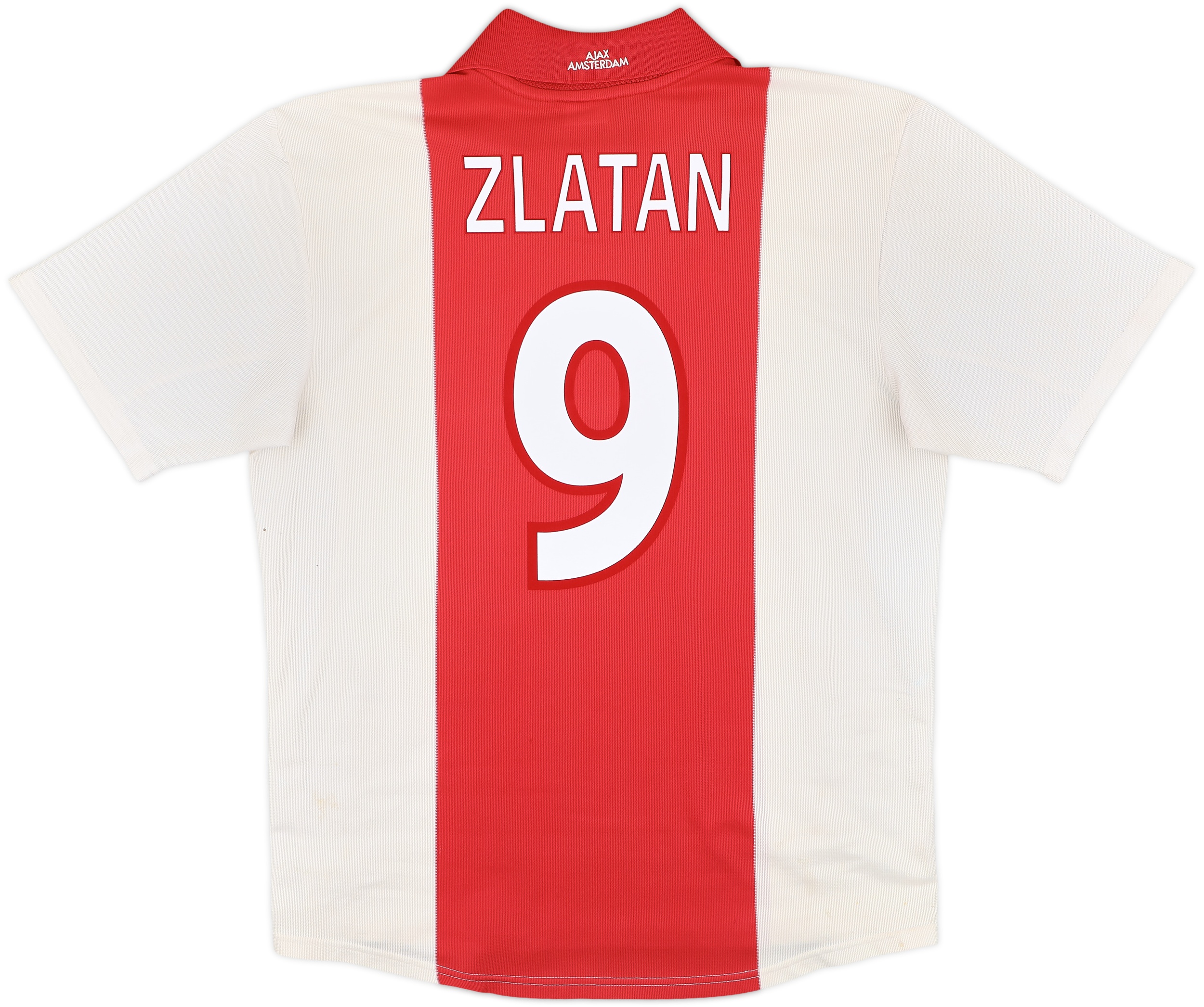 2001-02 Ajax Home Shirt Zlatan #9 - 7/10 - (L)