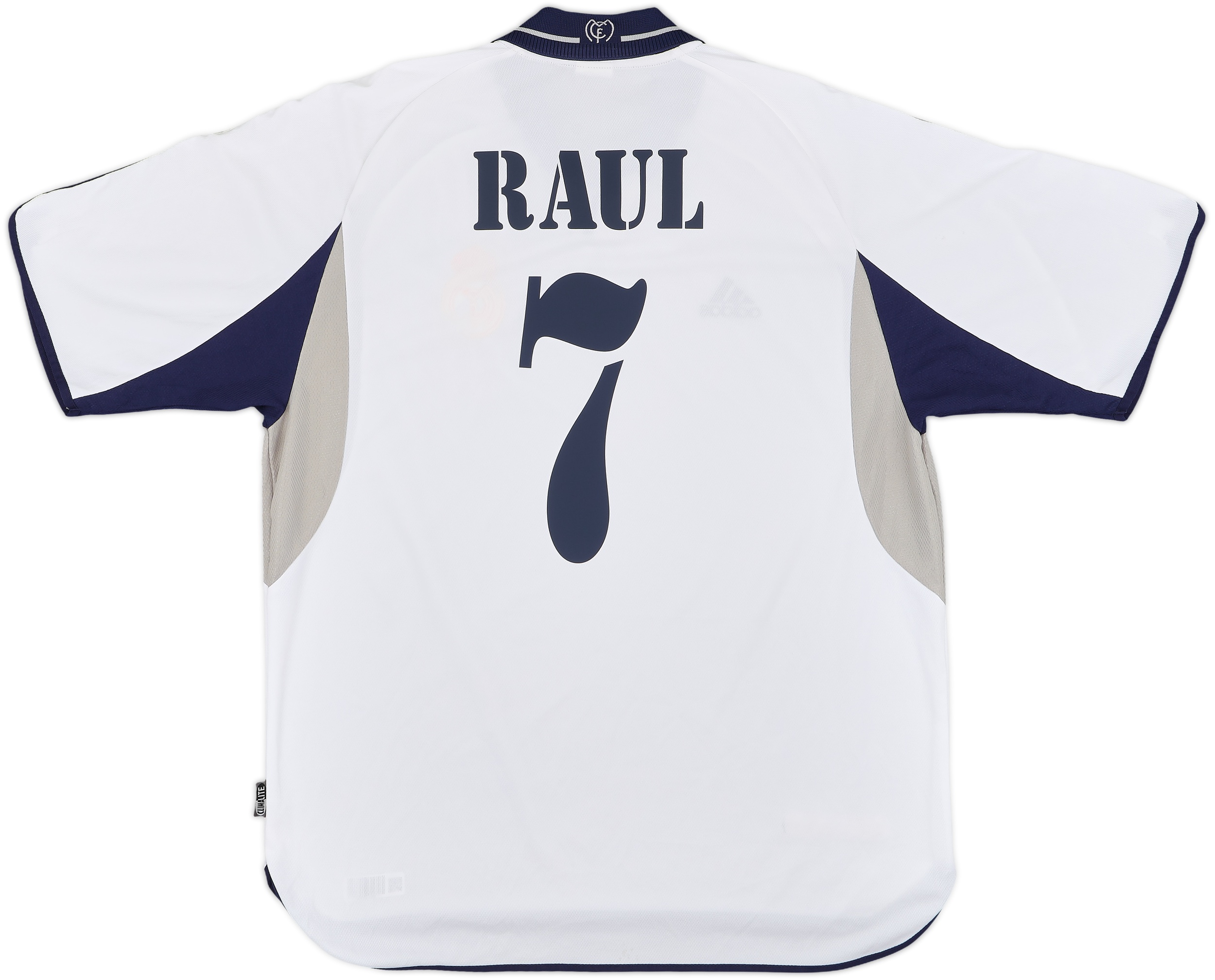2000-01 Real Madrid Home Shirt Raul #7 - 8/10 - (XL)