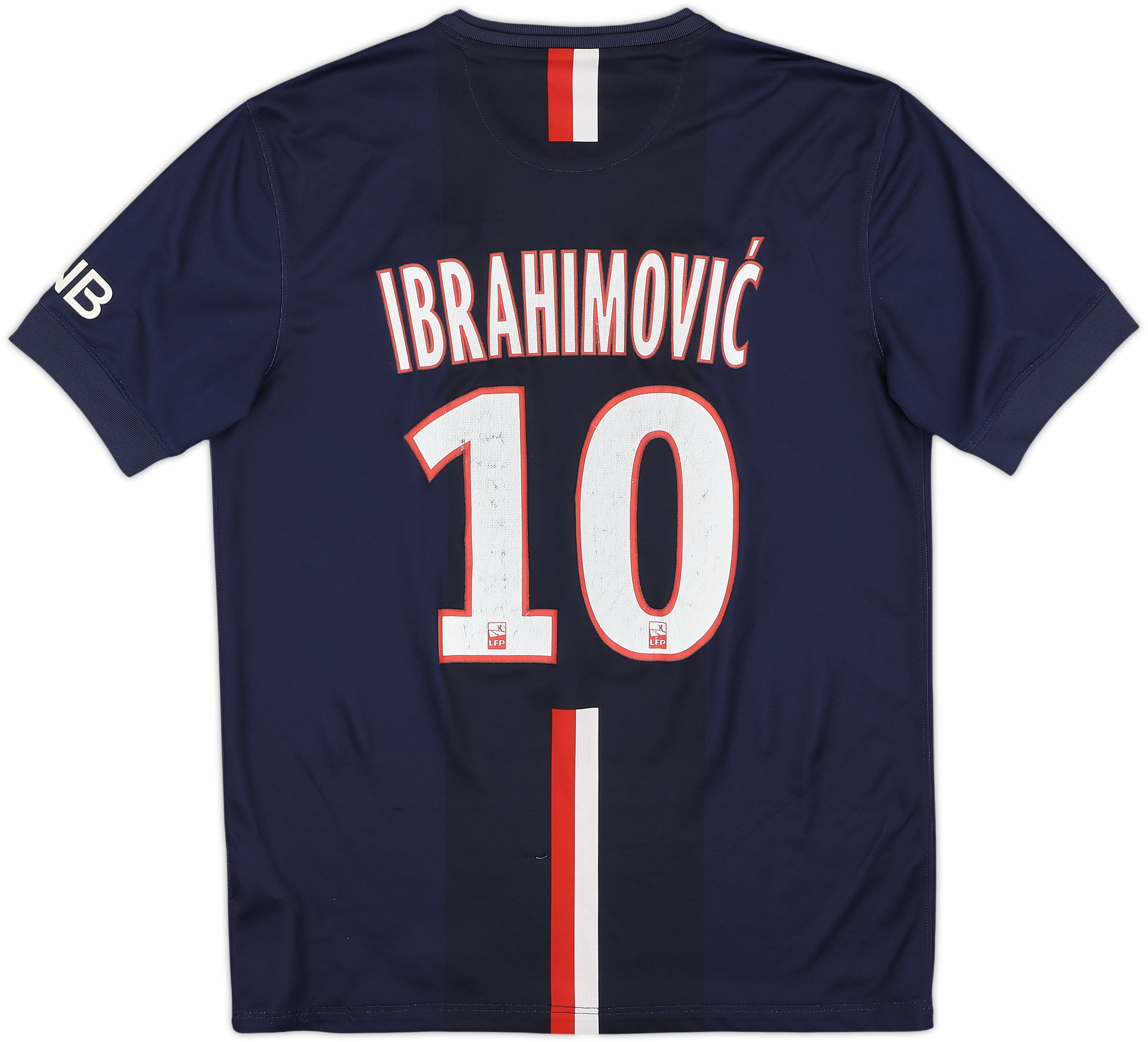 2014-15 Paris Saint-Germain Home Shirt Ibrahimovic #10 - 6/10 - (M)