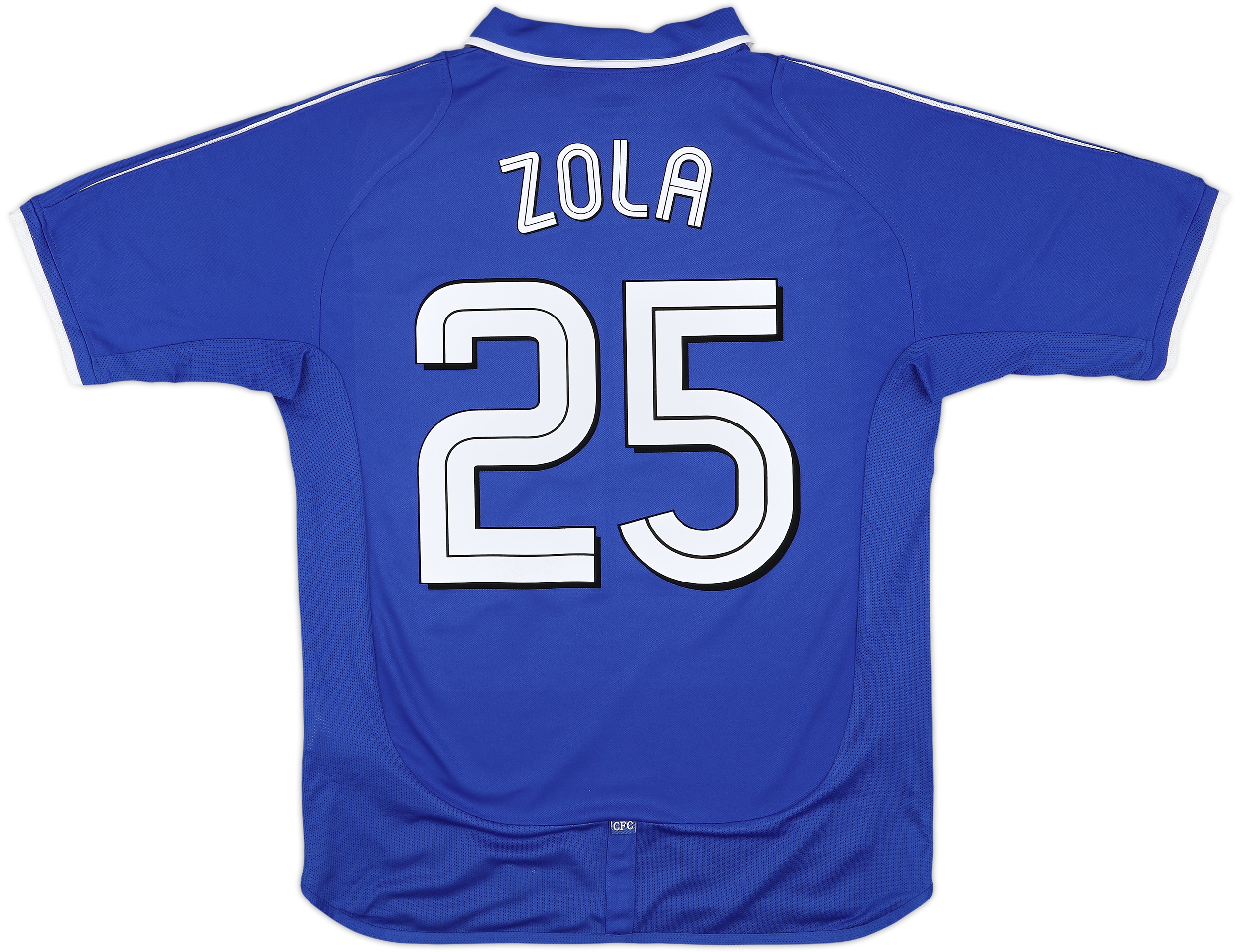 2001-03 Chelsea Home Shirt Zola #25 - 9/10 - (M)