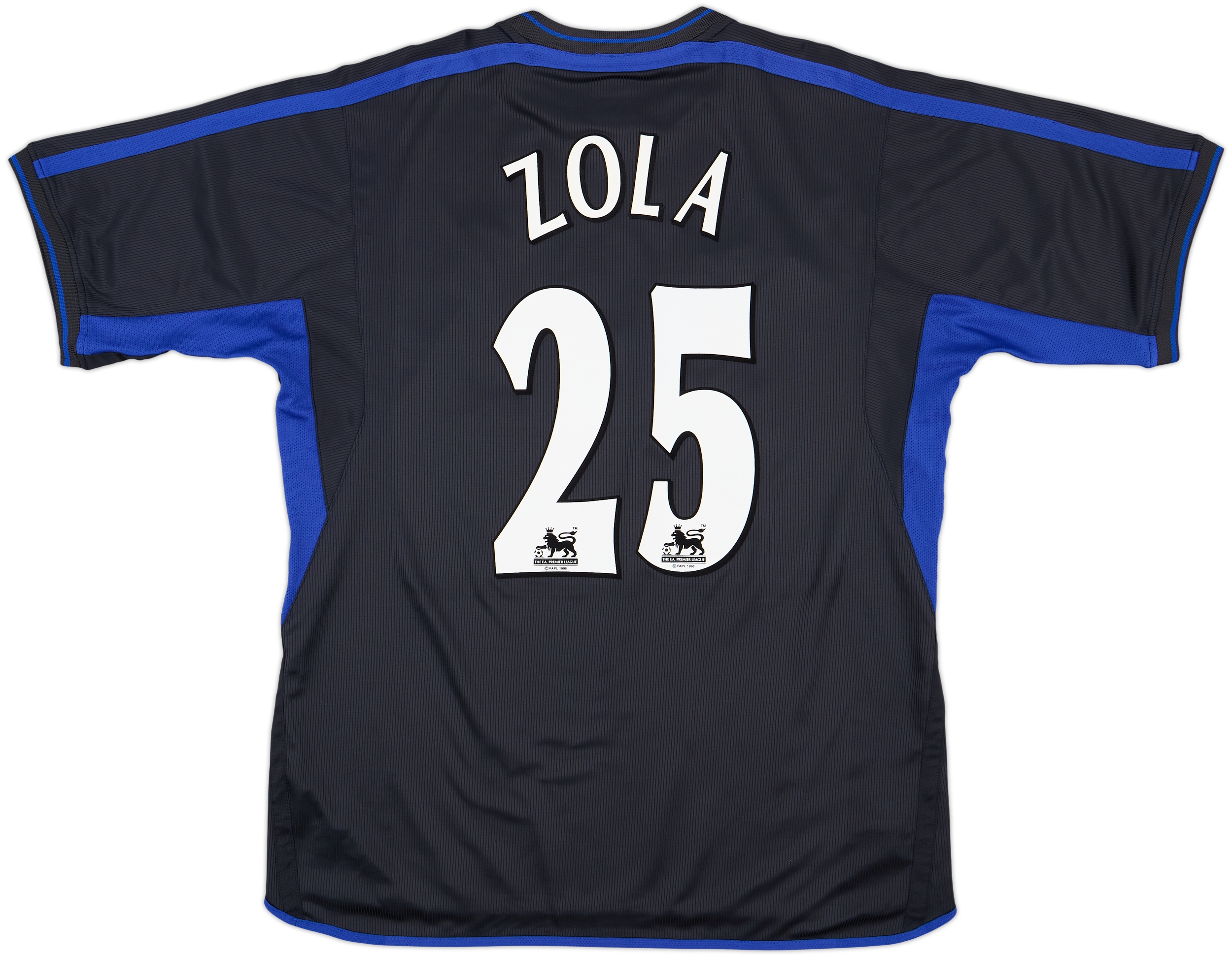 2002-04 Chelsea Away Shirt Zola #25 - 8/10 - (XL)