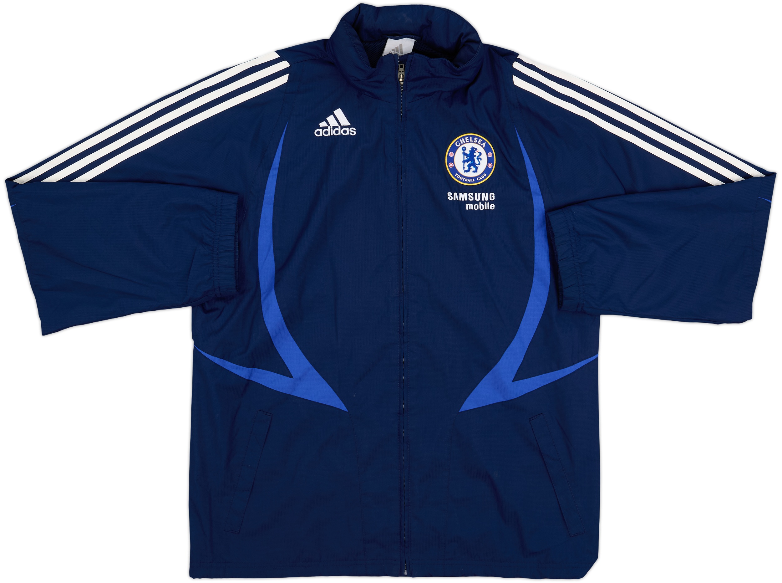 2007-08 Chelsea adidas Hooded Rain Jacket - 8/10 - (S)