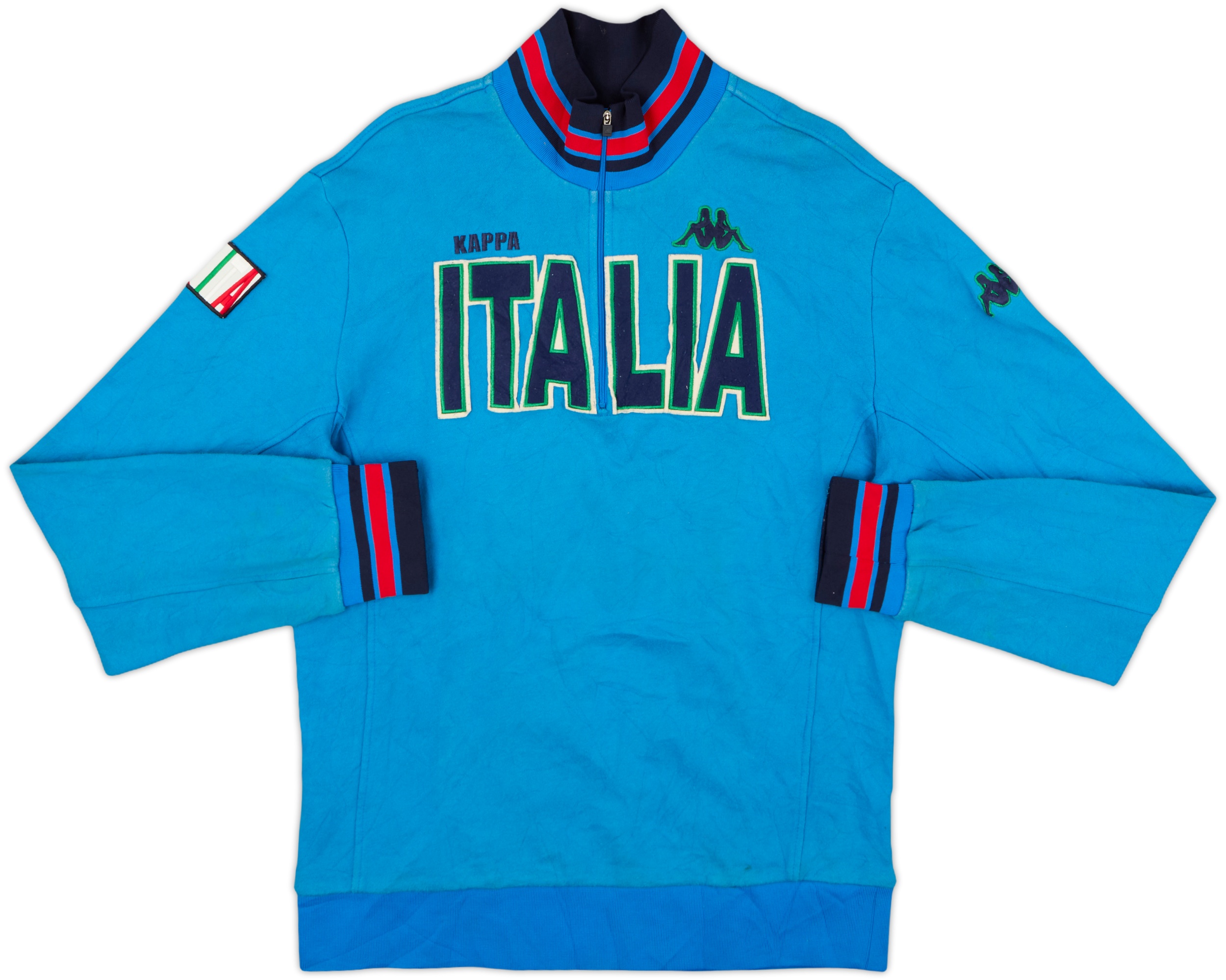 2009-10 Italy Kappa 1/4 Zip Training Top - 6/10 - (L)