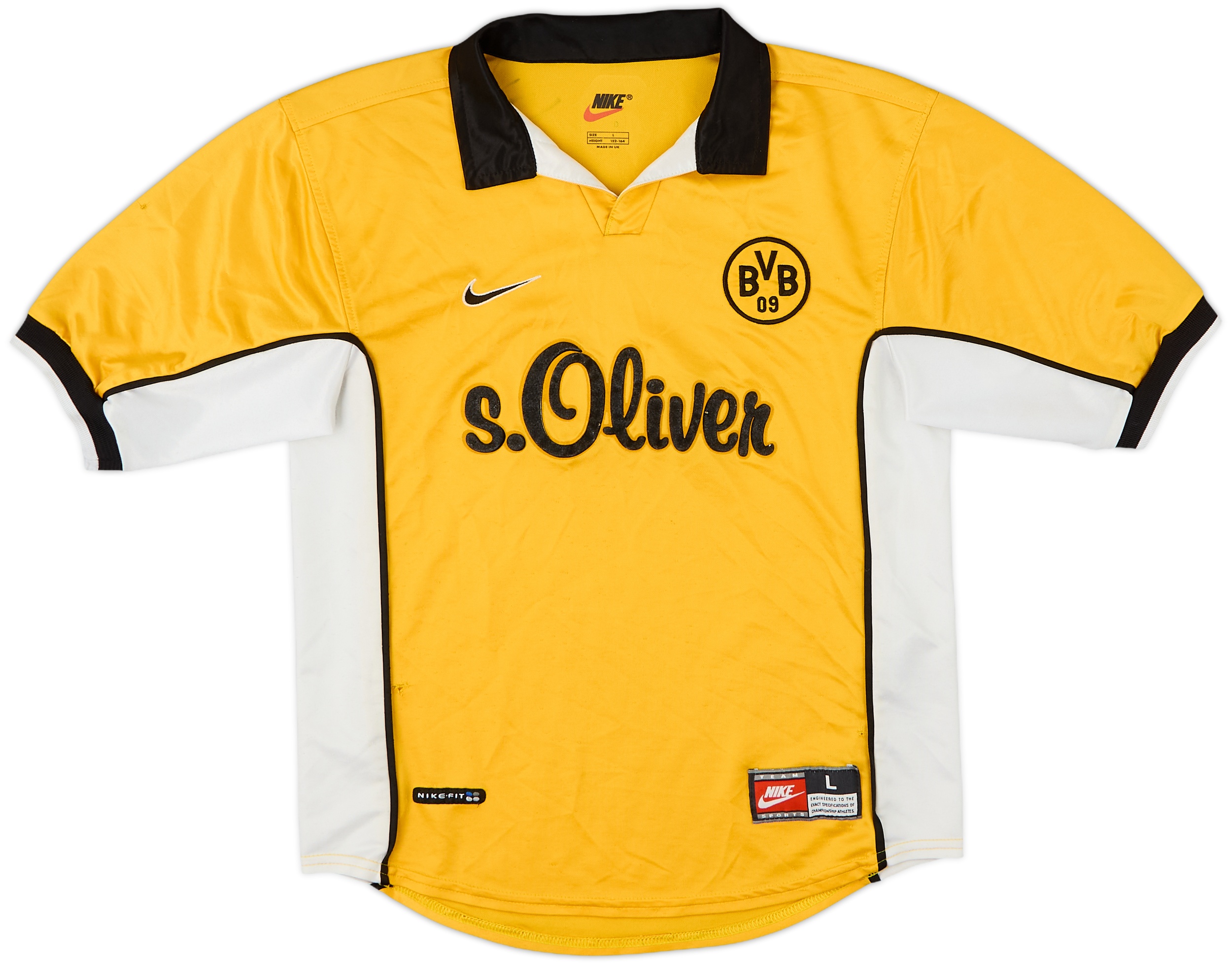 1998-00 Borussia Dortmund Home Shirt - 4/10 - (L.Boys)