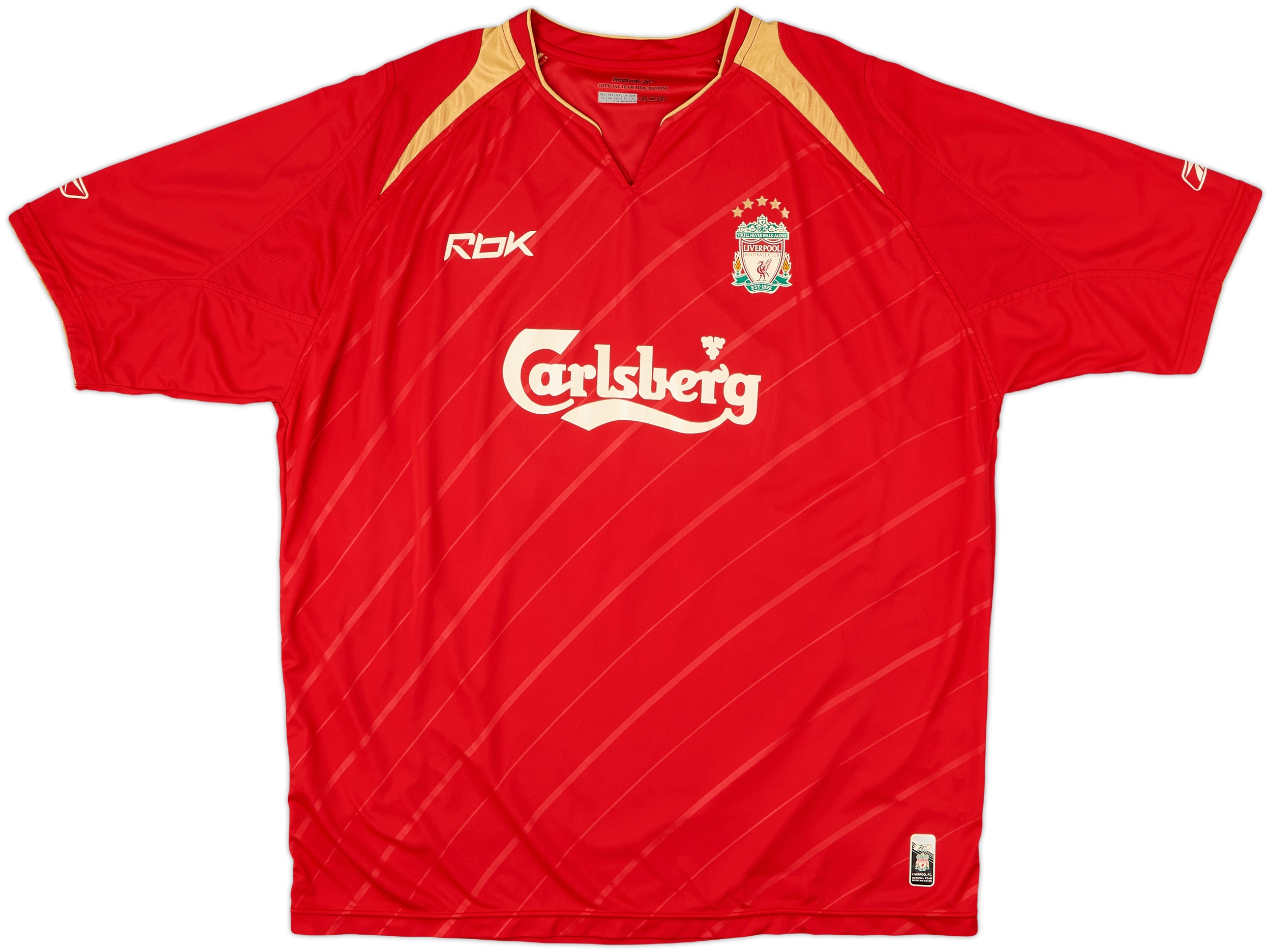 2005-06 Liverpool CL Home Shirt - 6/10 - (XL)