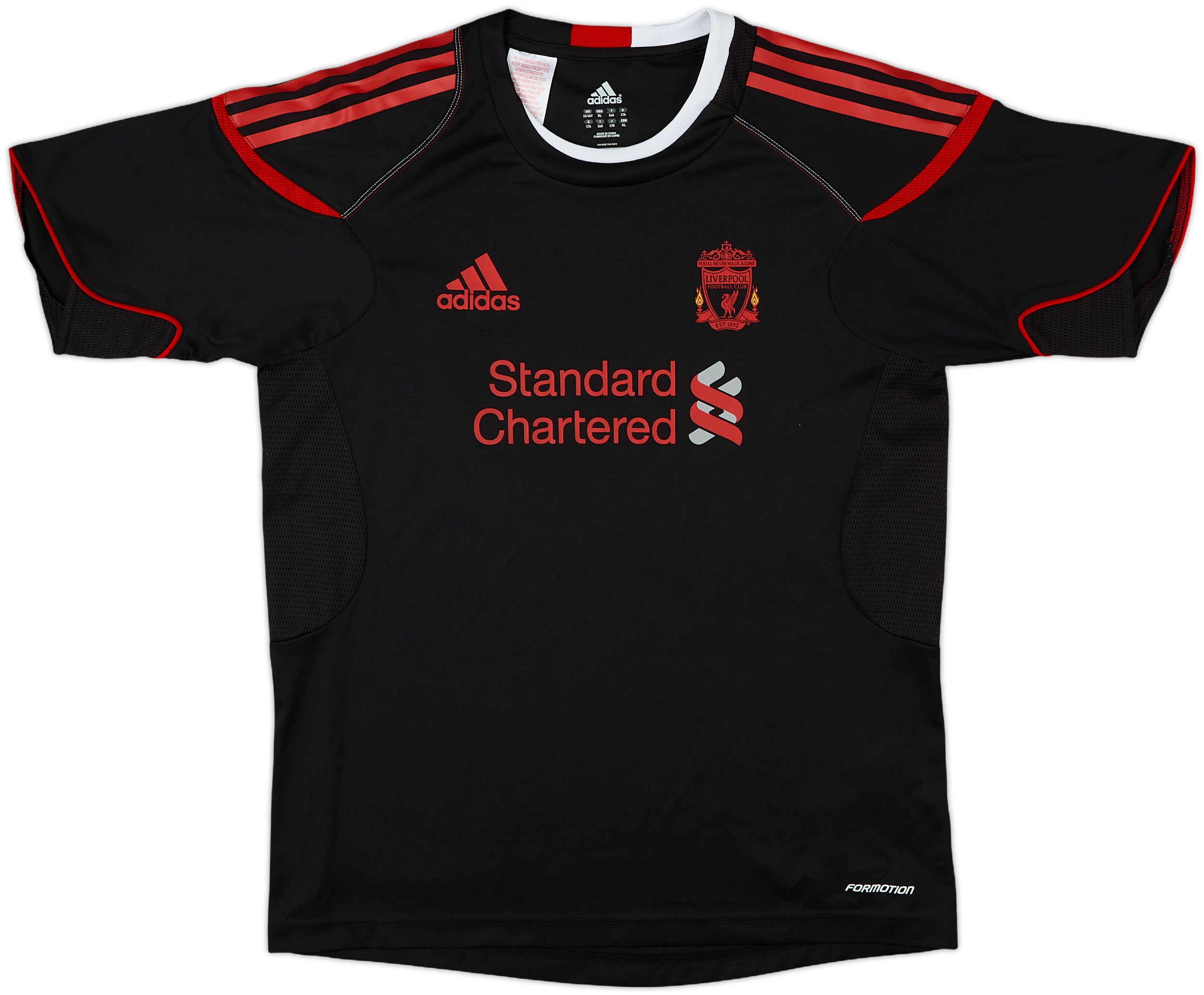 2010-11 Liverpool adidas Formotion Training Shirt - 8/10 - (XL.Boys)