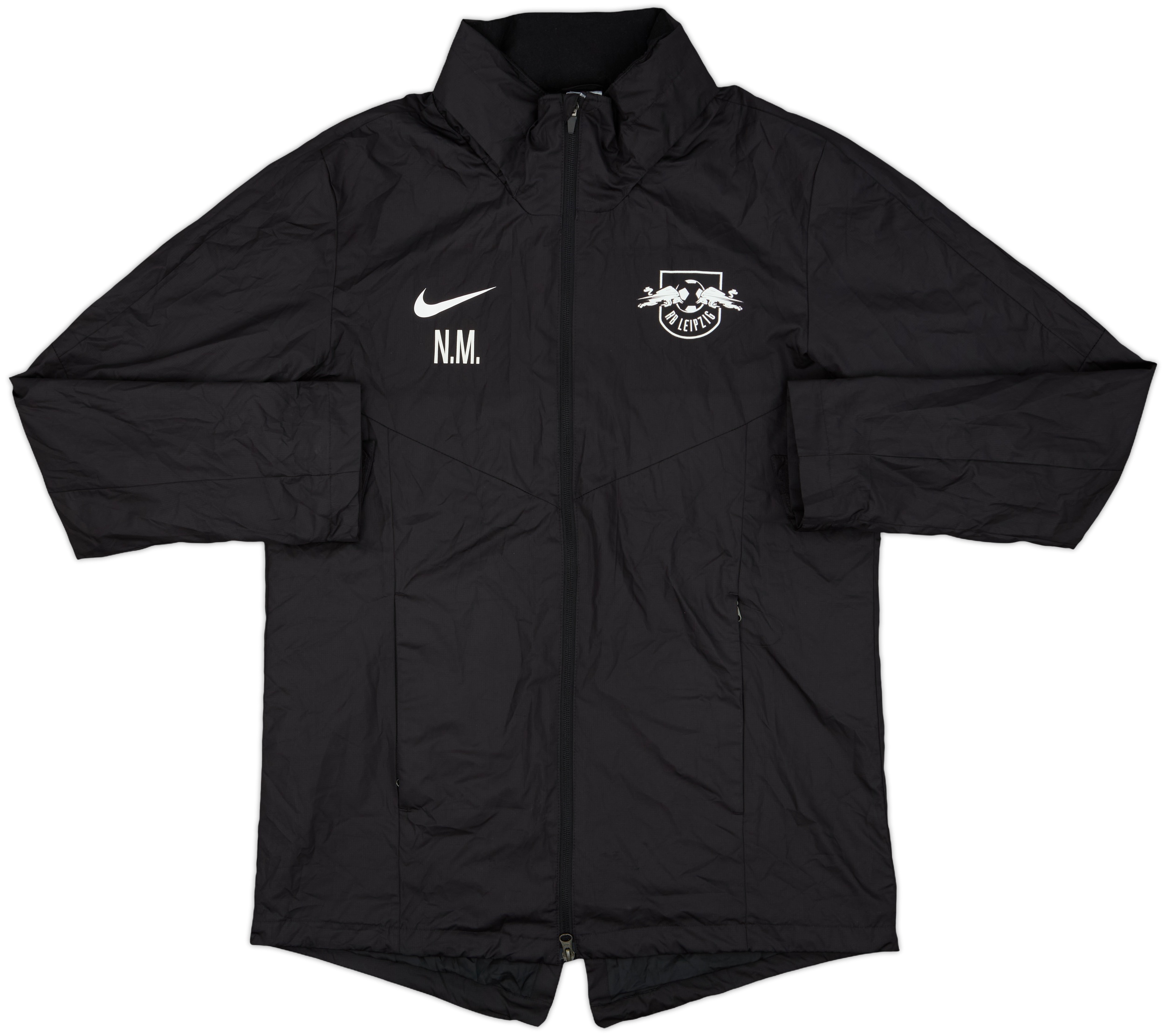 2020-21 RB Leipzig Staff Issue Nike Hooded Rain Jacket N.M. - 8/10 - (L)