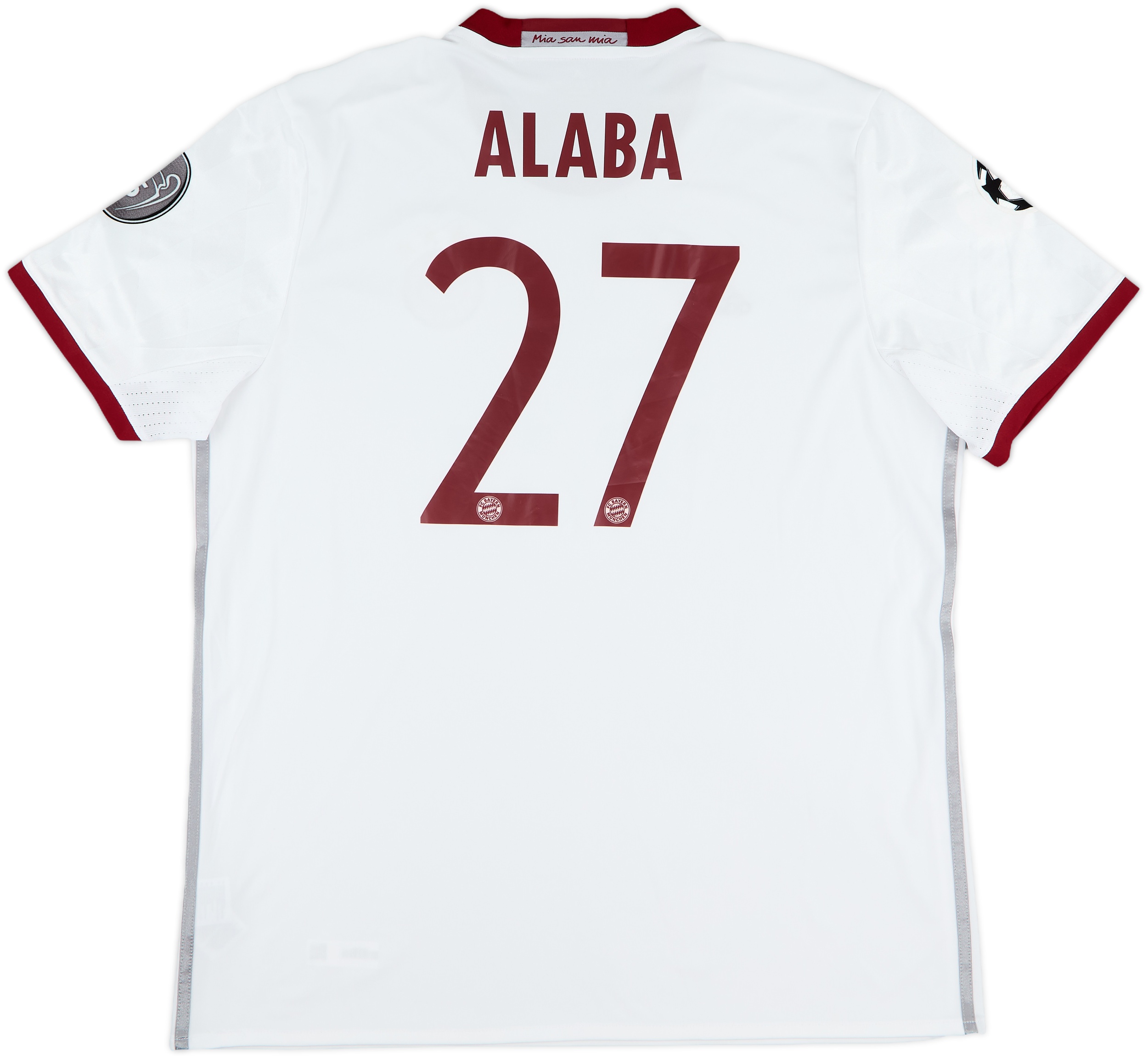 2016-17 Bayern Munich Third Shirt Alaba #27 - 6/10 - (XL)