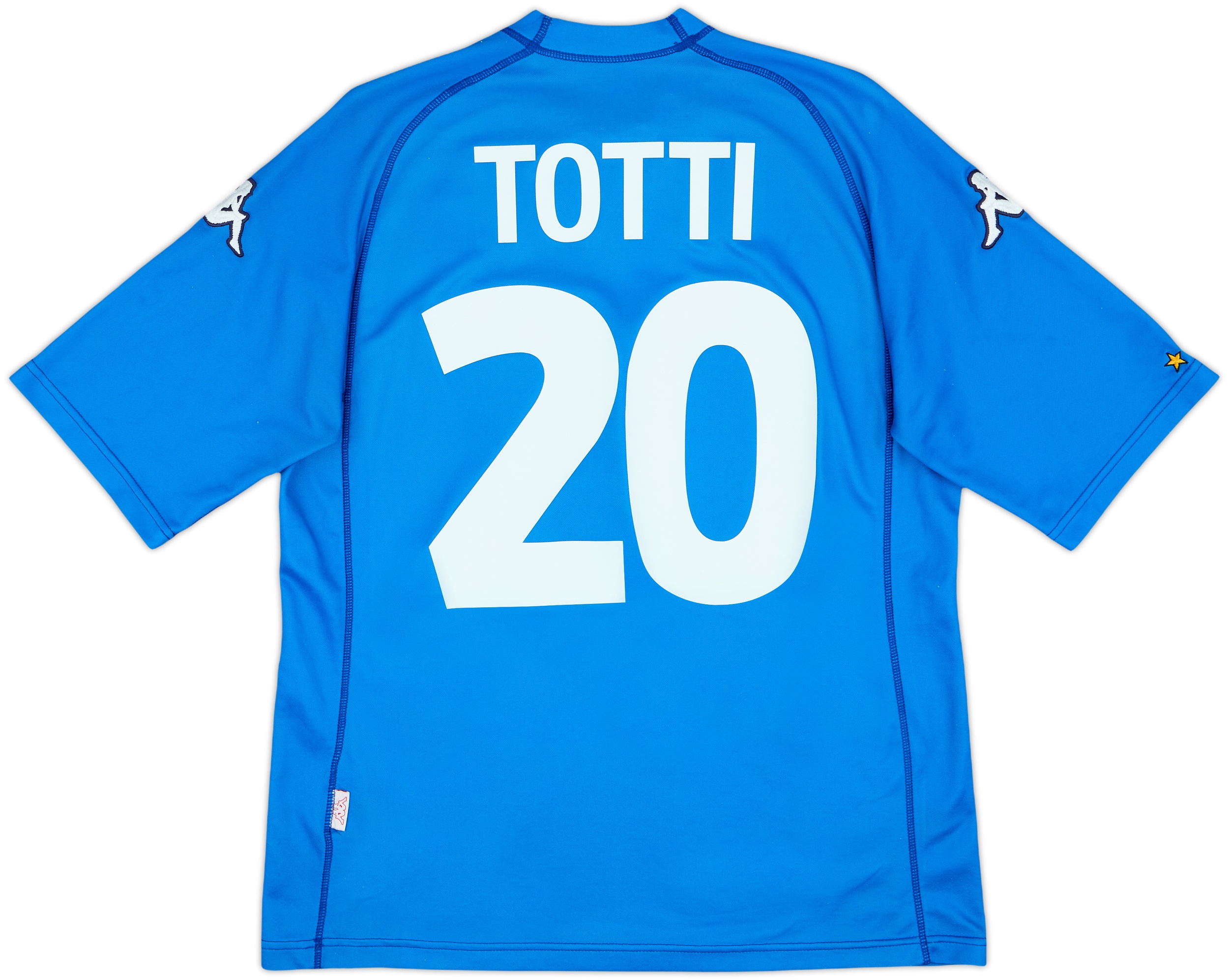 2002 Italy Basic Home Shirt Totti #10 - 7/10 - (L)