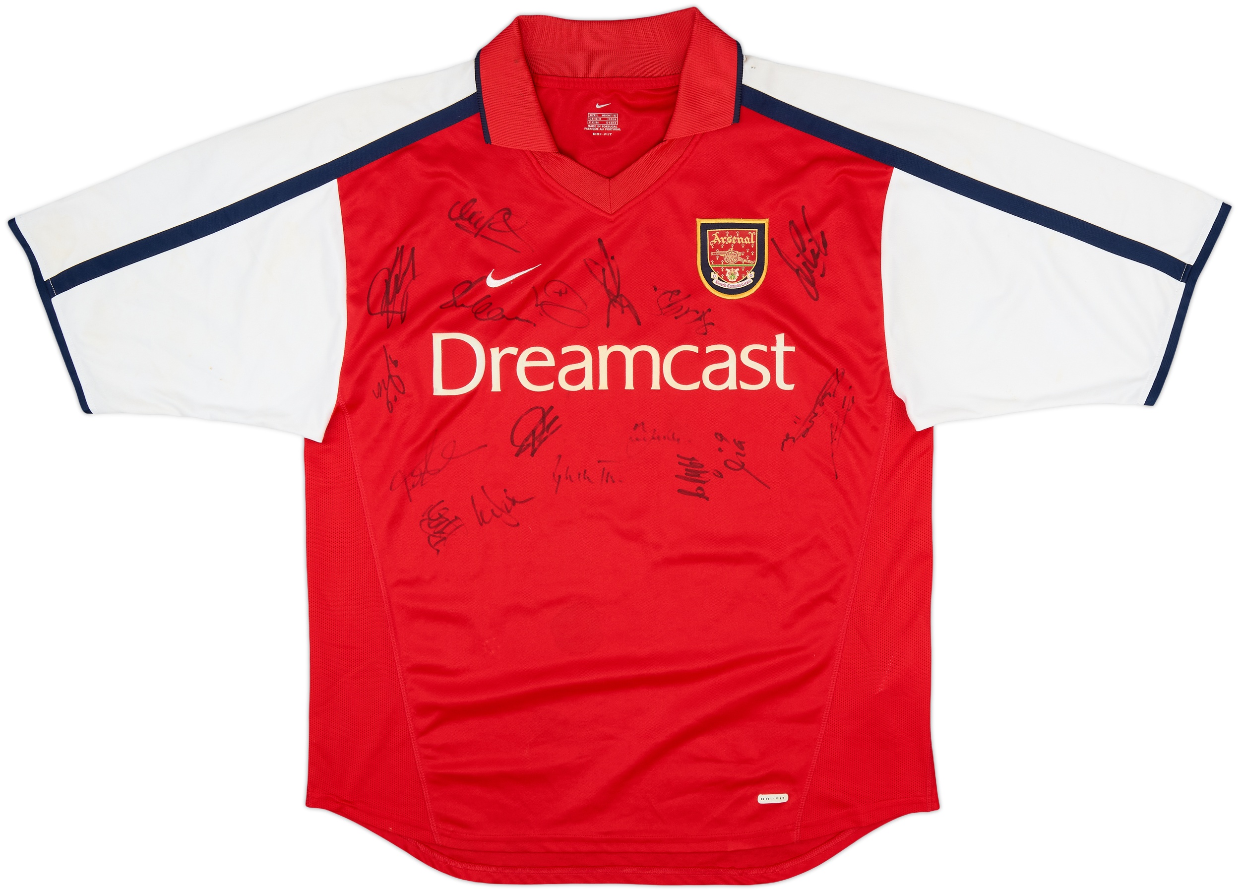2000-02 Arsenal Signed Home Shirt - 8/10 - (L)