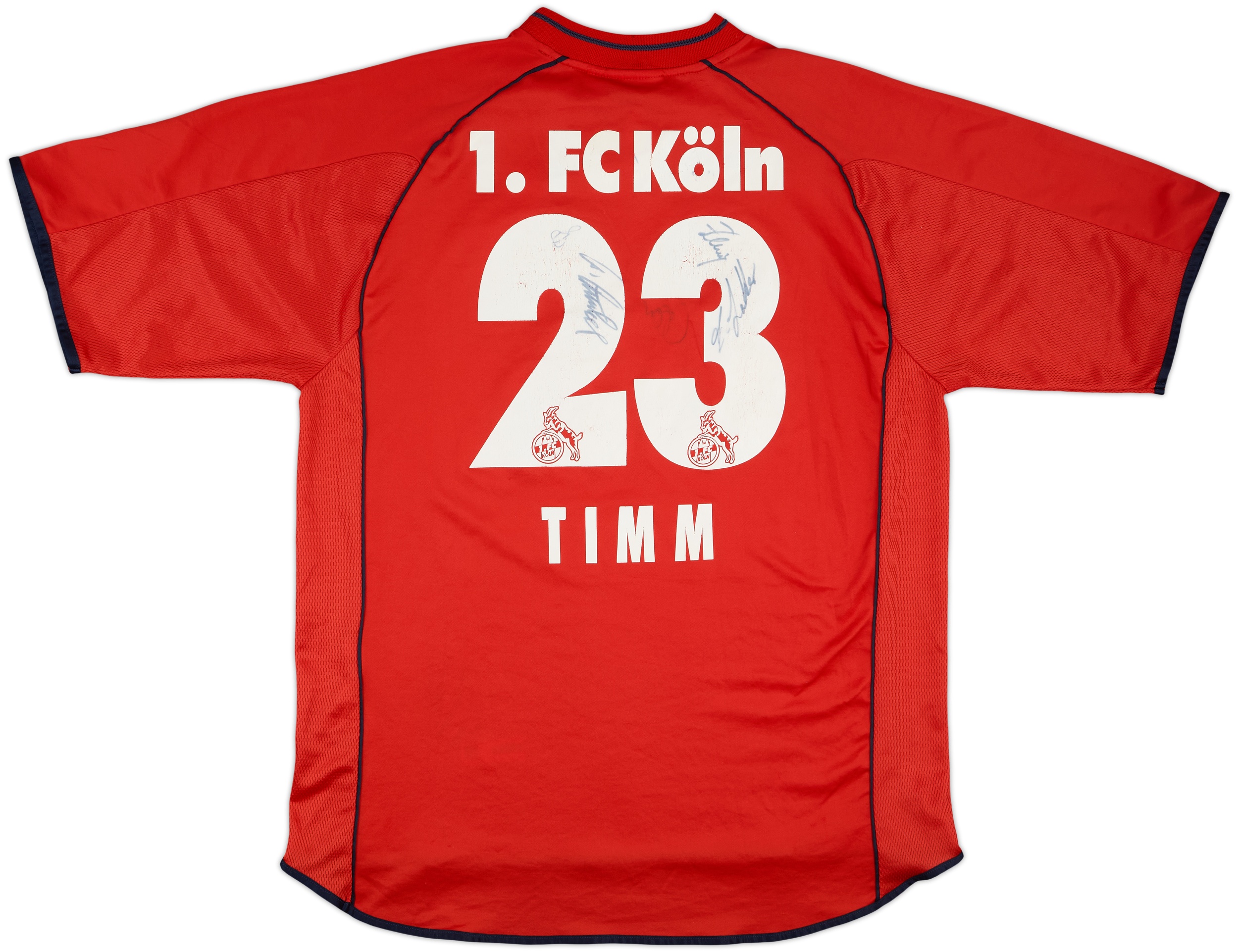 2001-02 FC Koln Signed Home Shirt Timm #23 - 7/10 - (XL)
